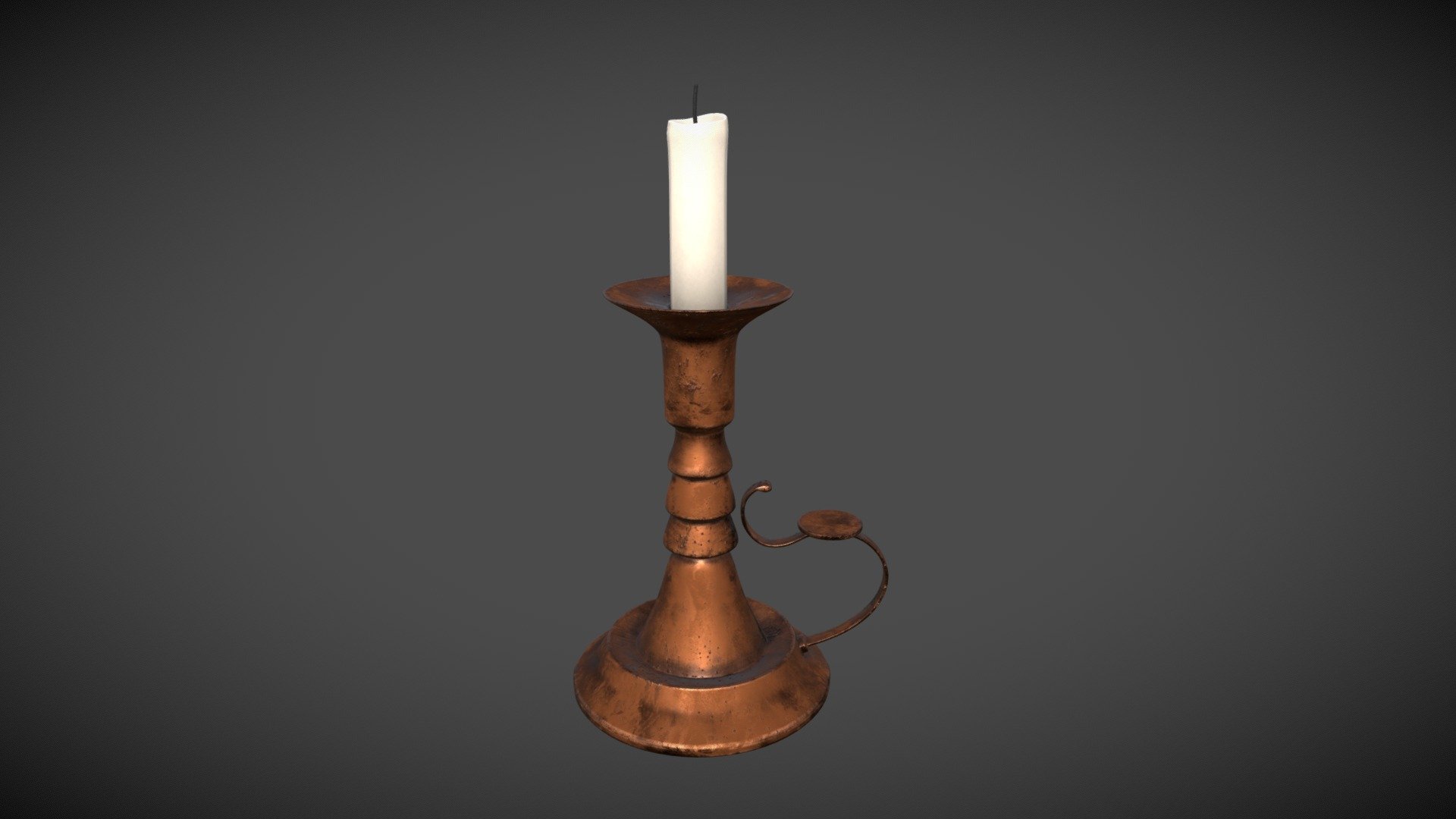 Retexturing of rusty Candle Holder - 3D model by noovxk [128c803] - Sketchfab
