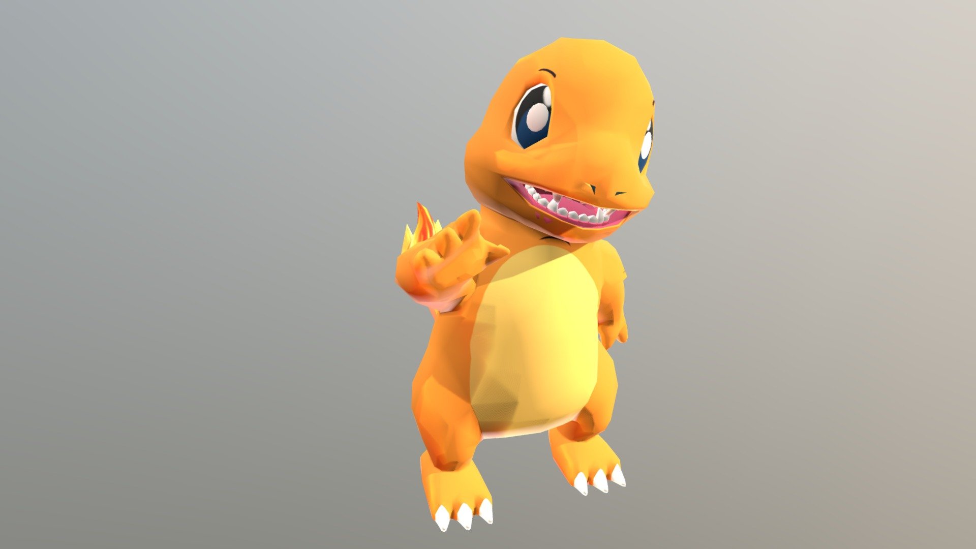Charmander - 3D model by EmilP [128d29c] - Sketchfab