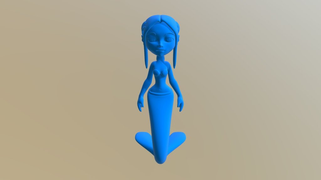 Mermaid Figure - 3D model by Desert Daydreams (@DesertDaydreams ...
