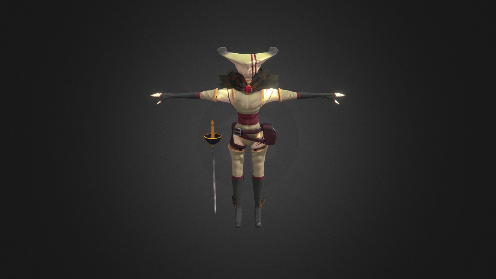 Fencer Final Model - 3D model by Caroline Westwater (@Devilnyx888 ...