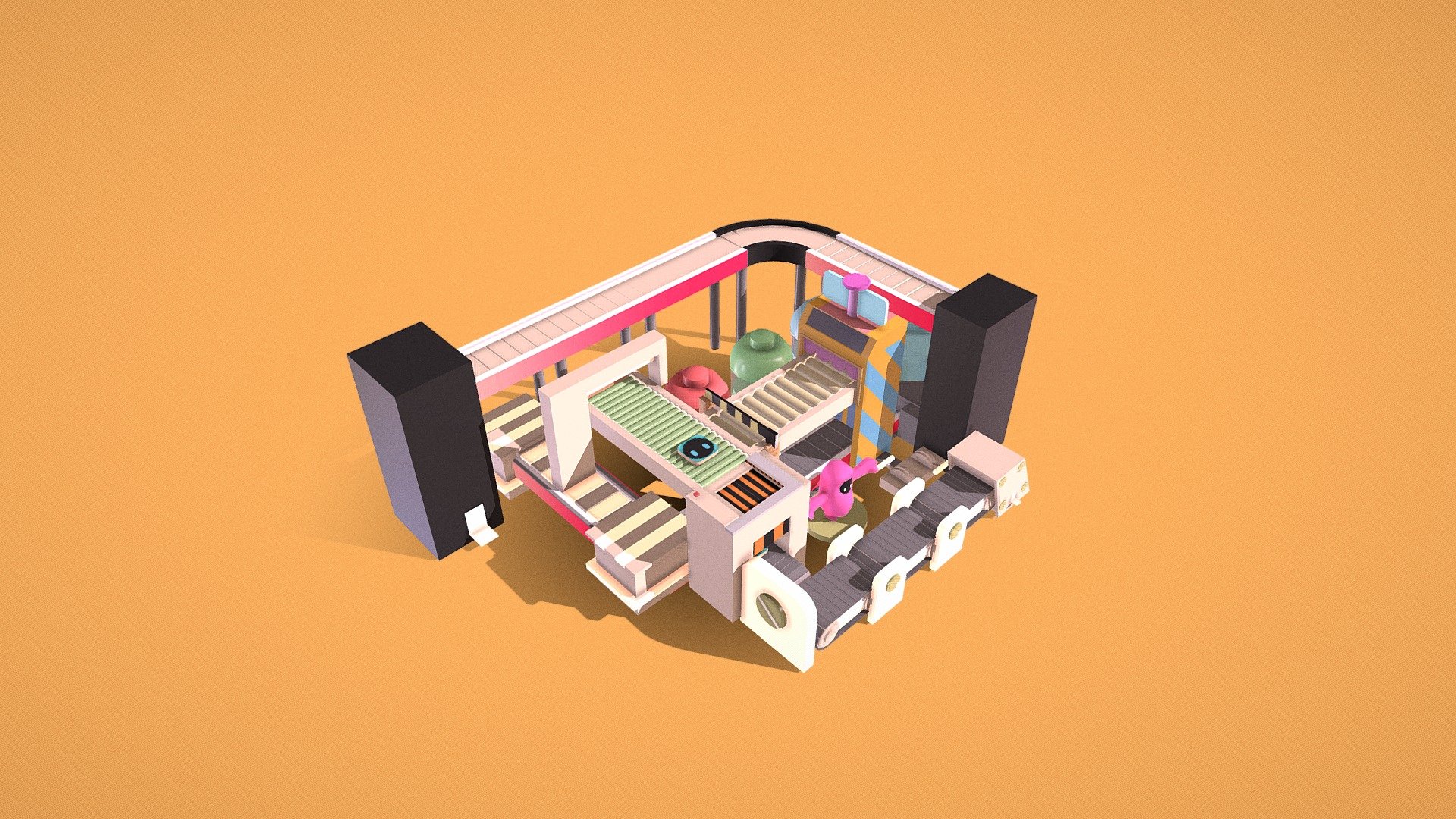 Fall guys production line - 3D model by AO (@AOOO) [12913c7] - Sketchfab
