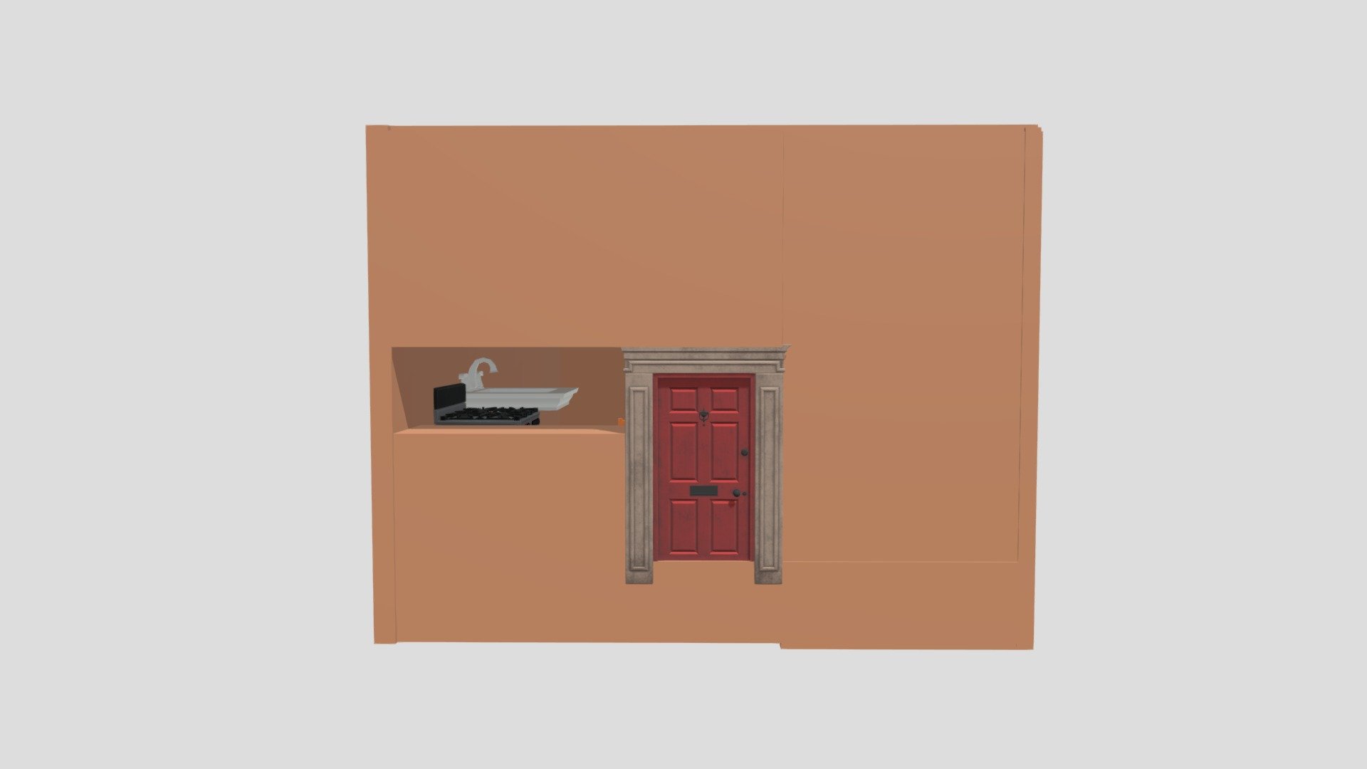 Studio House with interior - Download Free 3D model by CREATRBOI ...