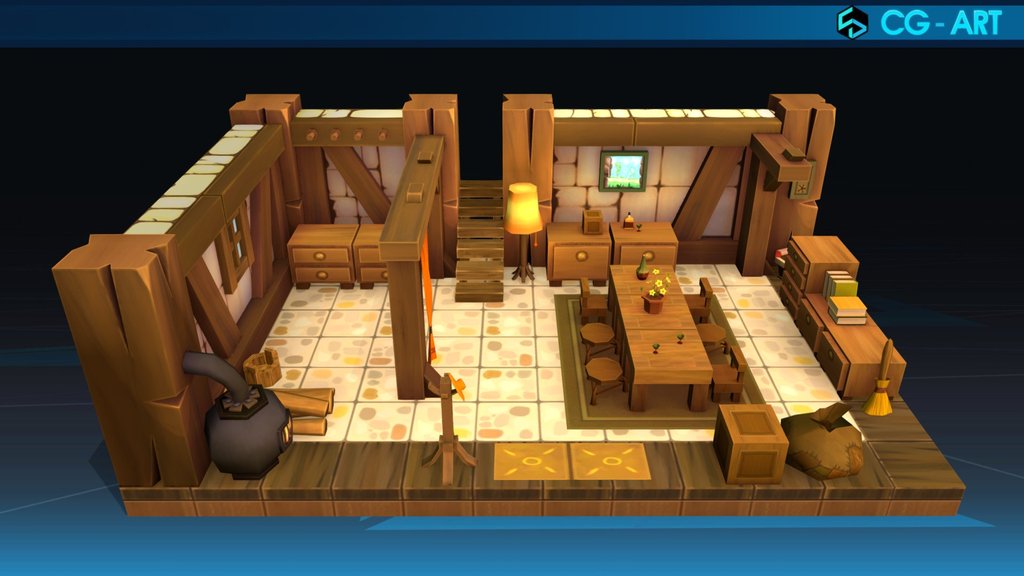 Stylized Indoor - A 3D model collection by phldamasceno - Sketchfab