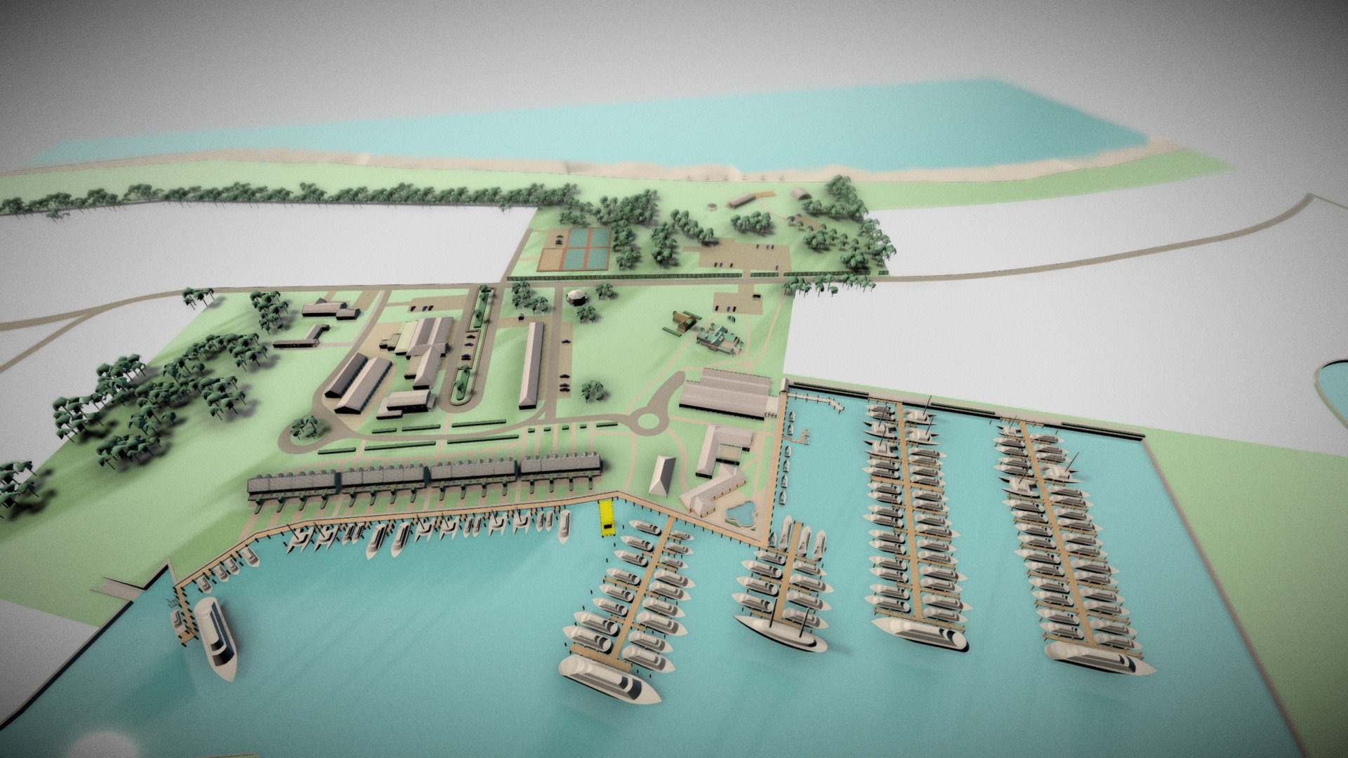 Tropical Resort Map - 3D model by Escape Key Graphics ...