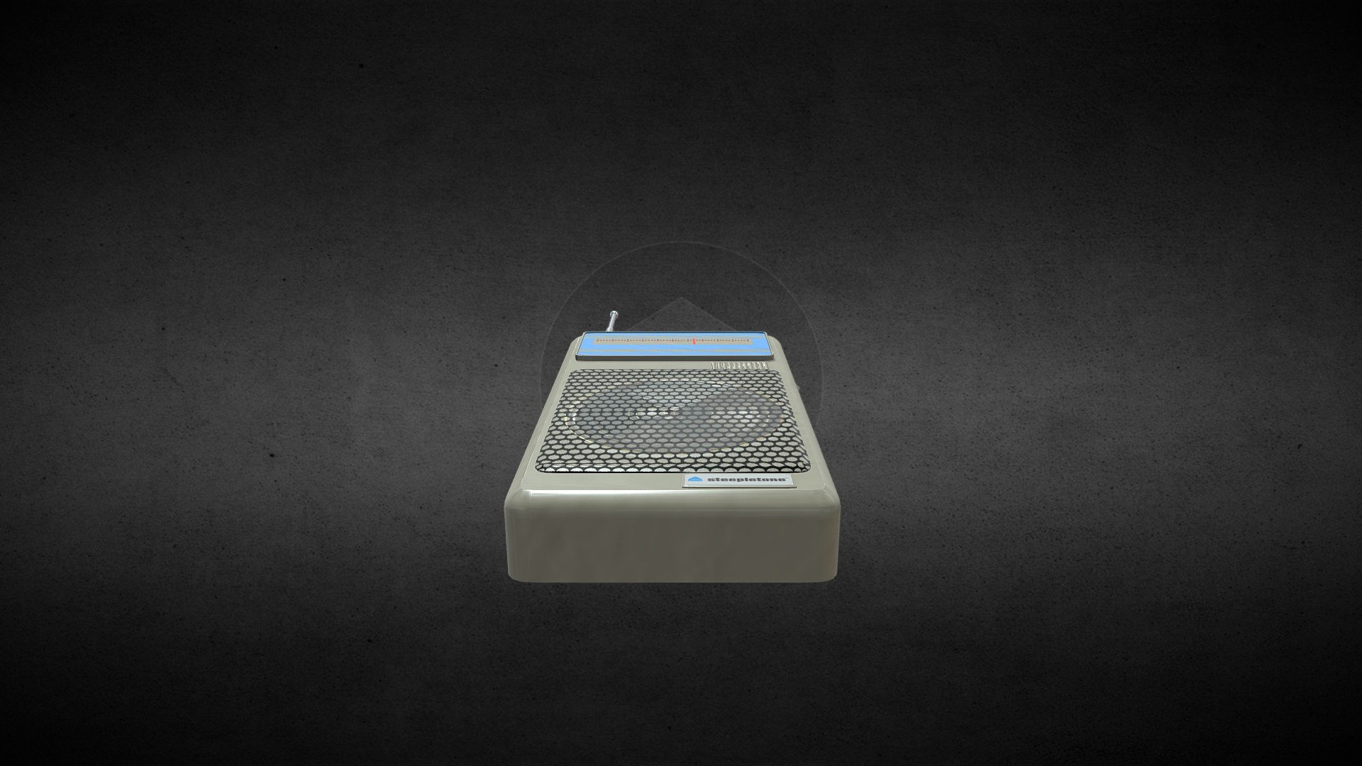 LP Radio Textured - 3D model by loucas781 [129503d] - Sketchfab