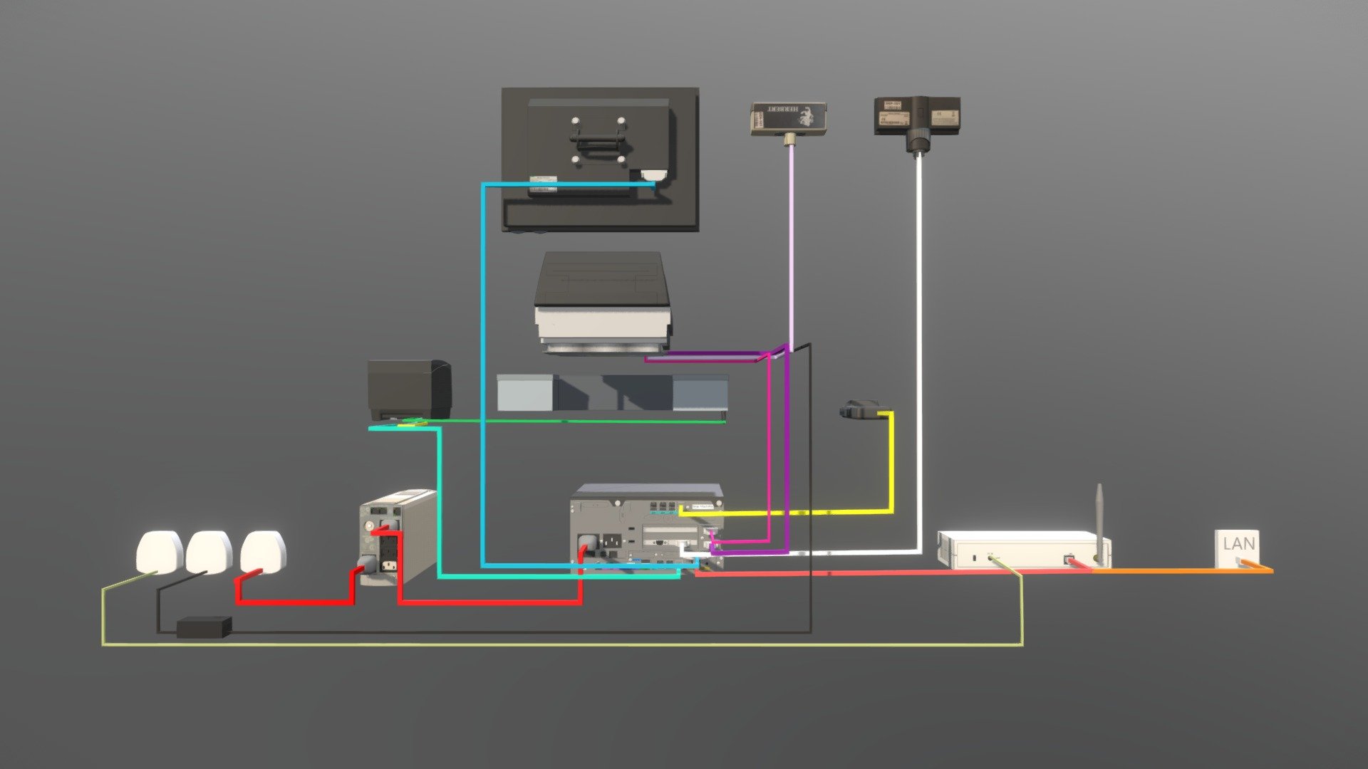Till Cable layout V1.1.1 - Express / Belted - 3D model by gav.grant ...