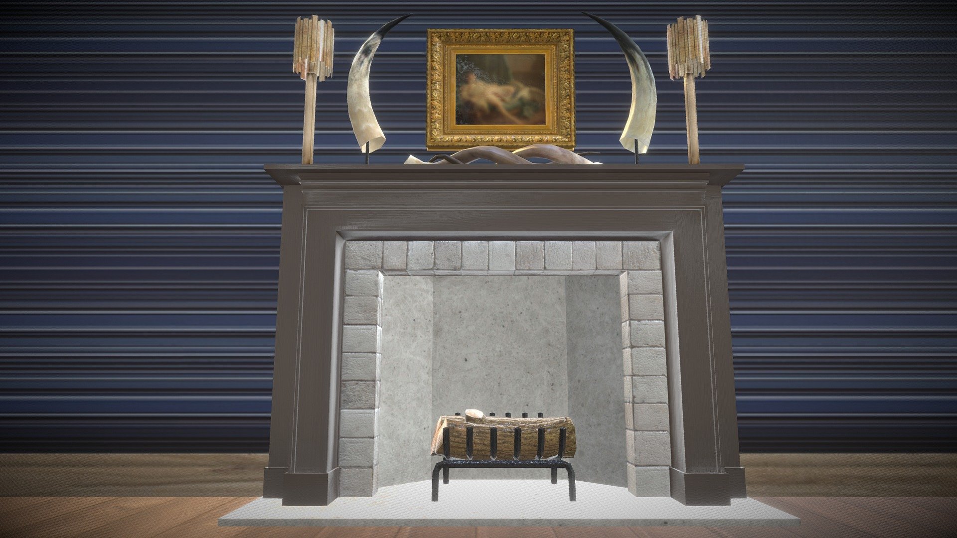 Hannibal Dining Room WIP - Fireplace - 3D model by alannalb [1298efd ...