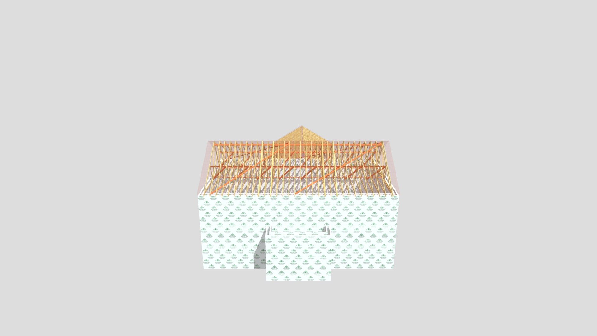 Trusses - 2 Storey Dwelling - HON - Download Free 3D model by ...