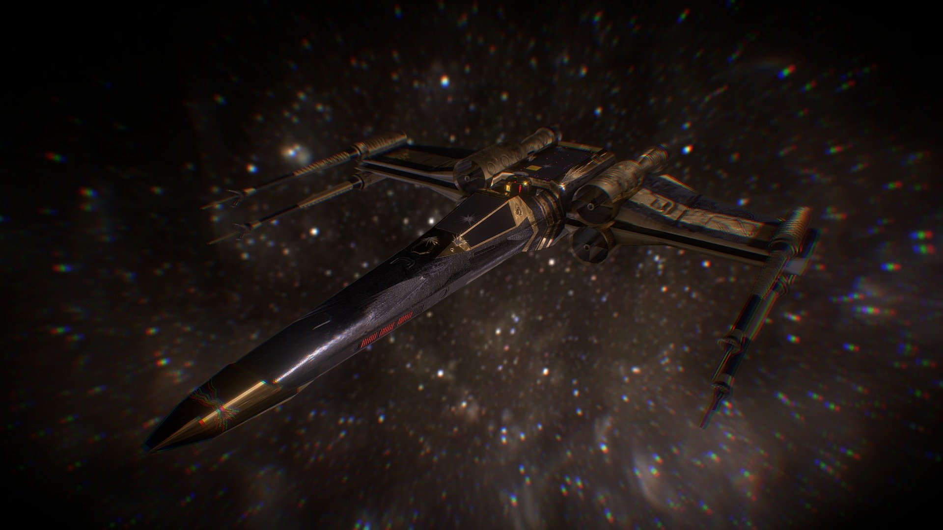 X-Wing StarFighter - 3D model by DarthLight [129a46a] - Sketchfab