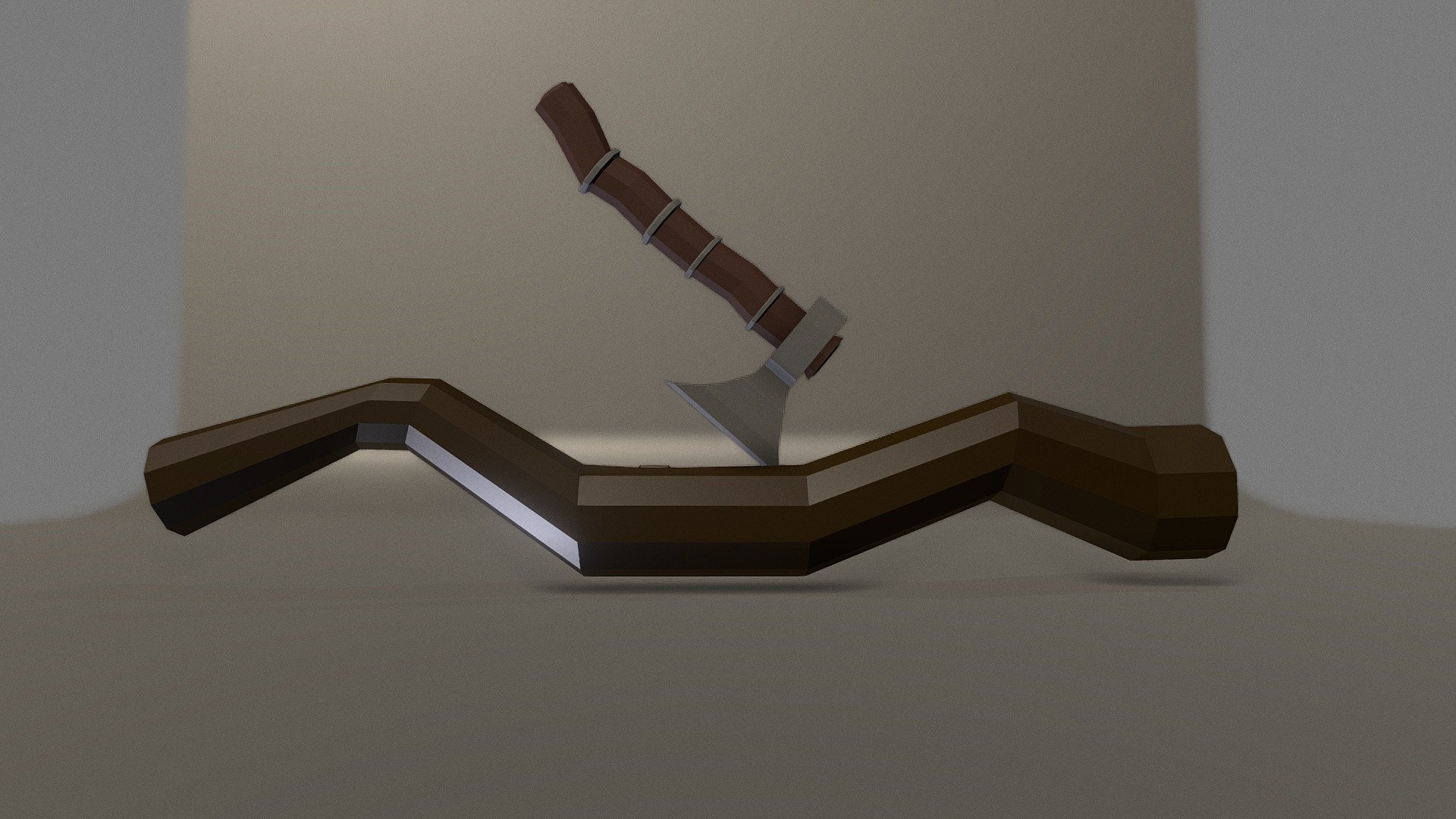 Low Poly Axe (HDIR Used) - Download Free 3D model by JWNextGen [129b364 ...
