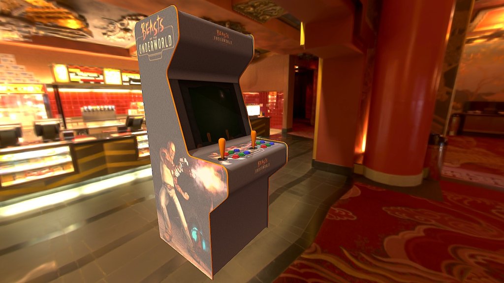 Arcade Machine - 3D model by STRYKOID 3D (@stevestryka) [129b521 ...