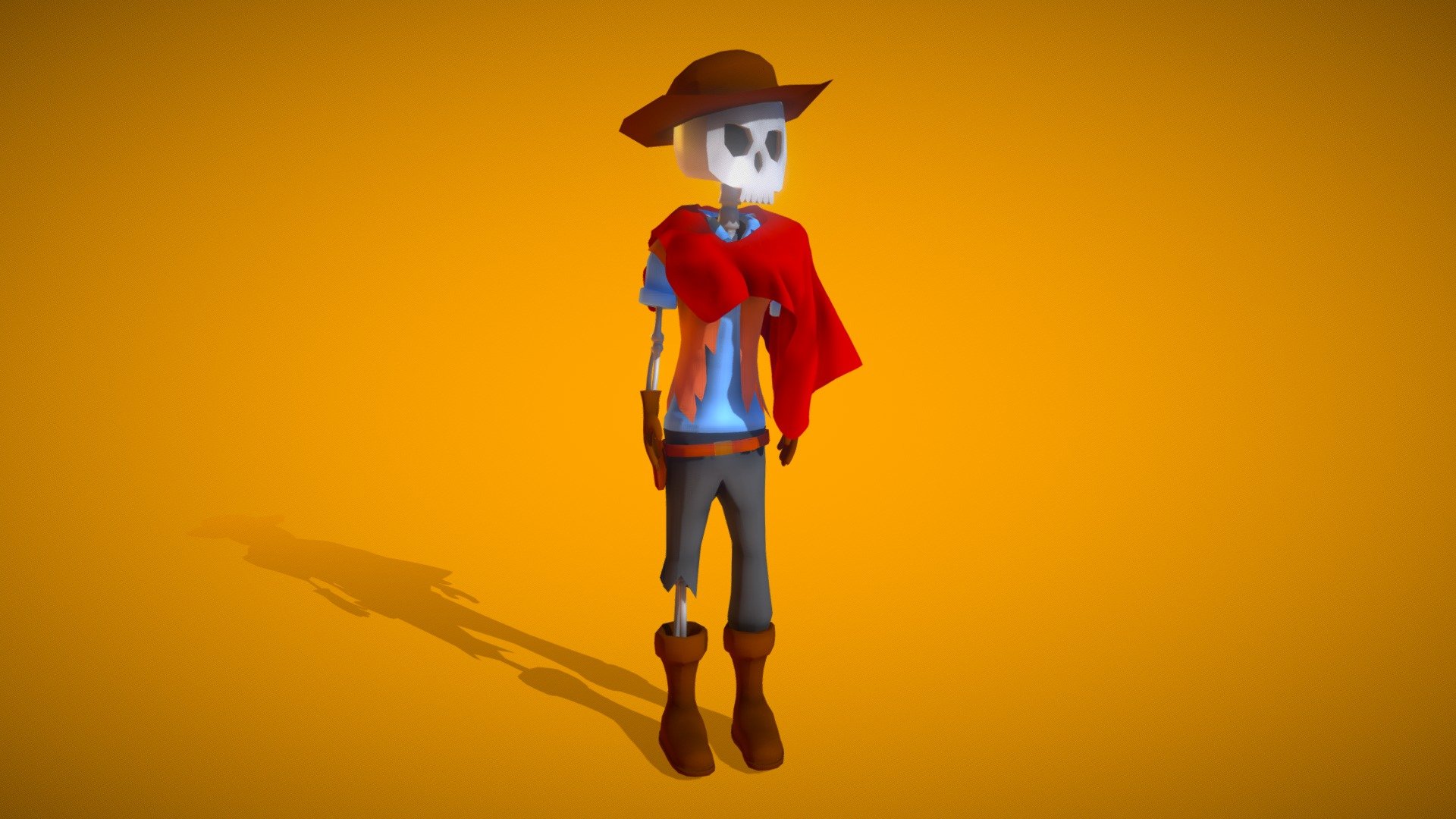 Skeleton Cowboy - 3D model by Rafael Rodrigues (@RafaelBR873D) [129c466 ...
