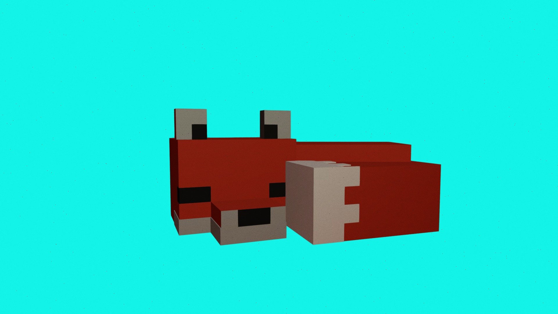 Minecraft_Sleeping_Fox - Download Free 3D model by ᗰOᑎKEY ᗪ. ᒪᑌᖴᖴY ...