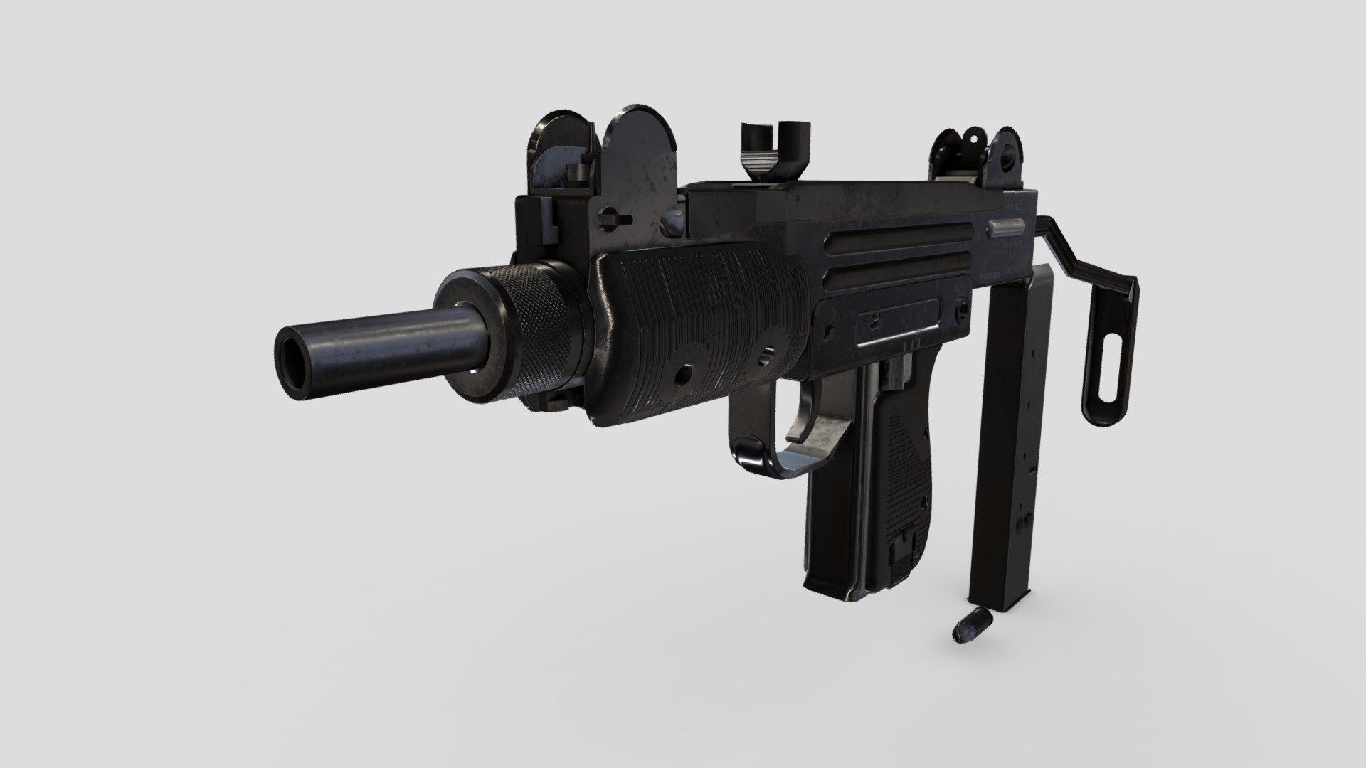 UZI Gun - 3D model by fvstudio78 [129df7a] - Sketchfab