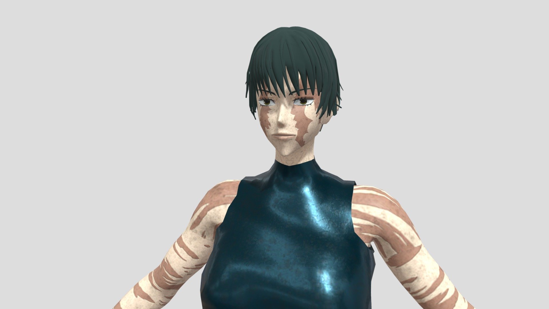 JuJutsu Zenin Maki｜禅院真希 3D Model Rigged - 3D model by ivyso3dstudio [129f15f] - Sketchfab
