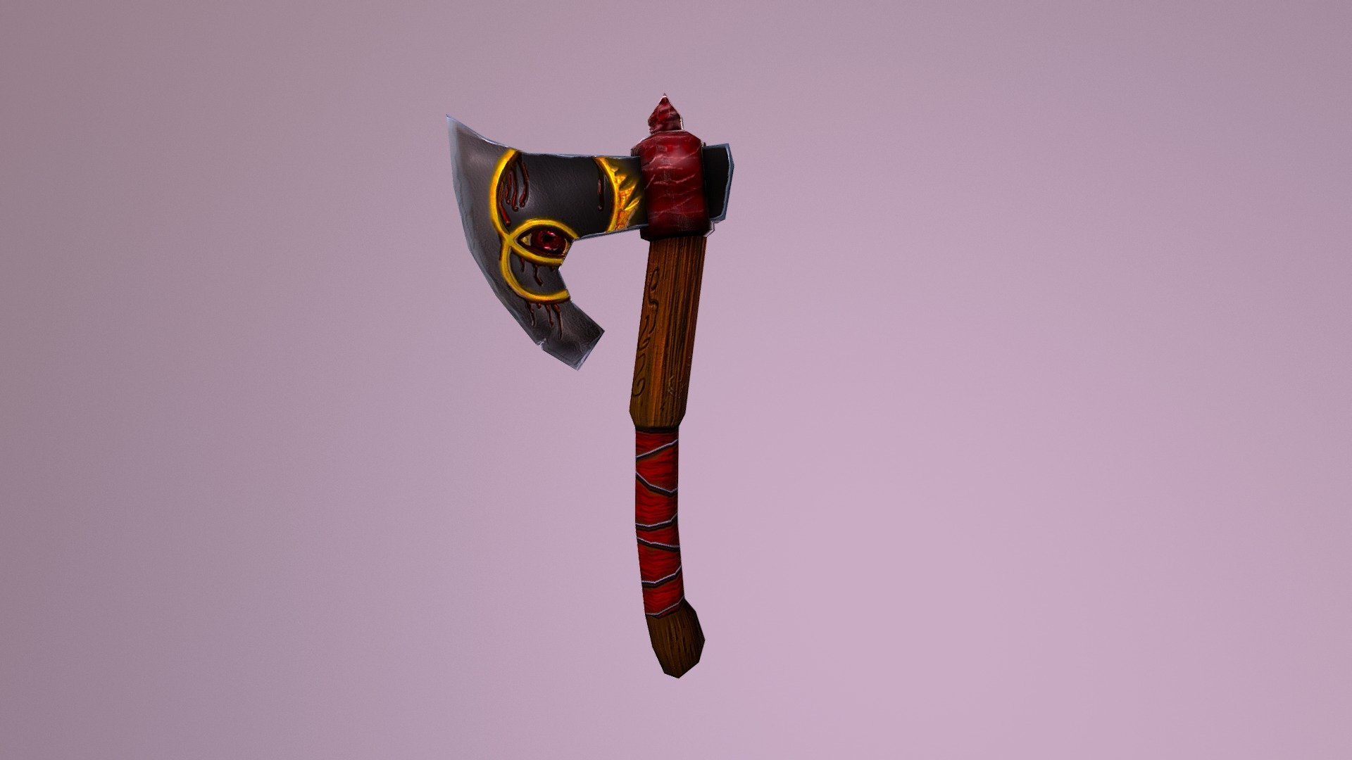Eclipse Axe-model_CGcookie texturing exercise - 3D model by stimpson ...