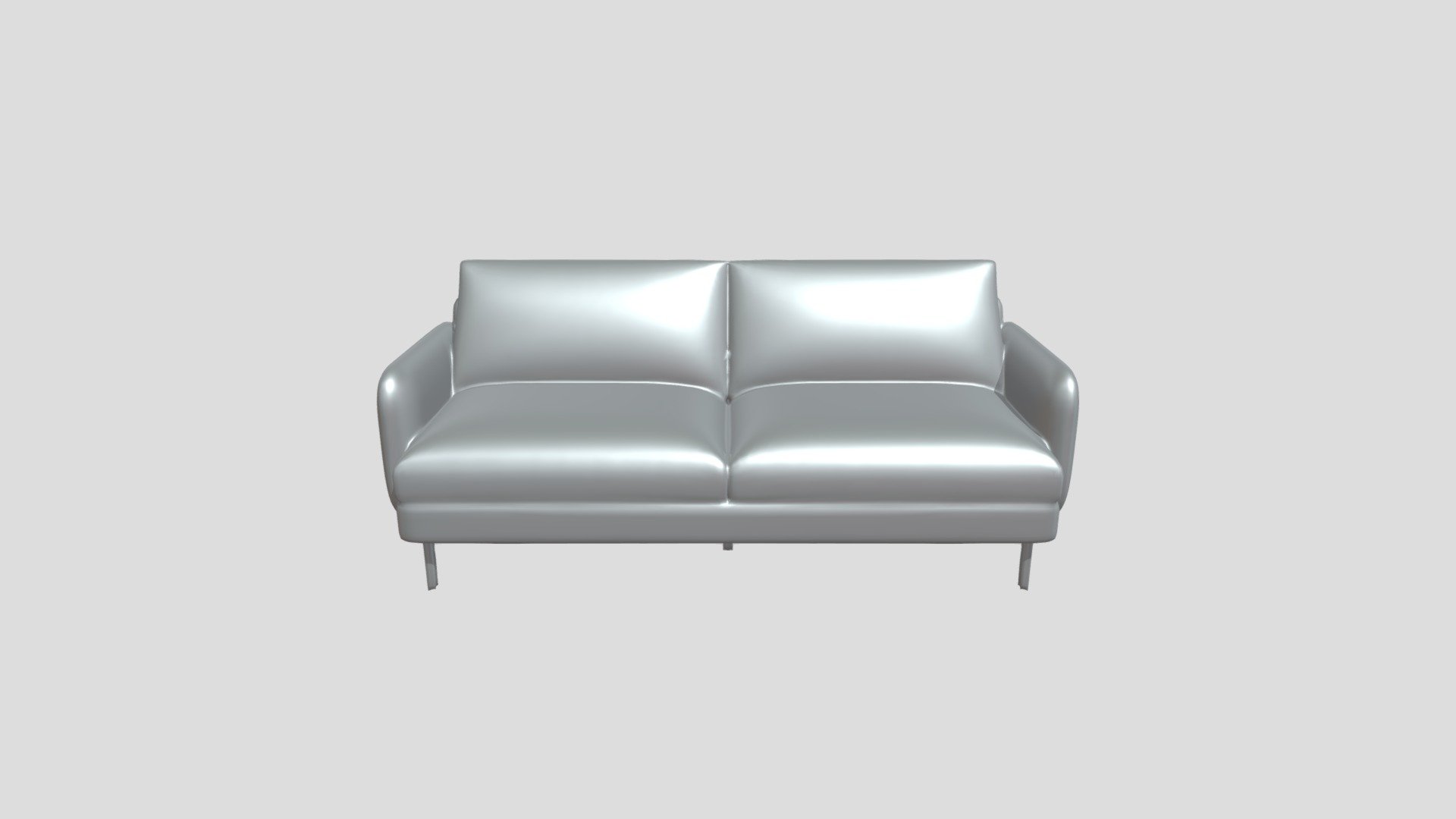Modern three-seater sofa - 3D model by chungds36 [129fac7] - Sketchfab