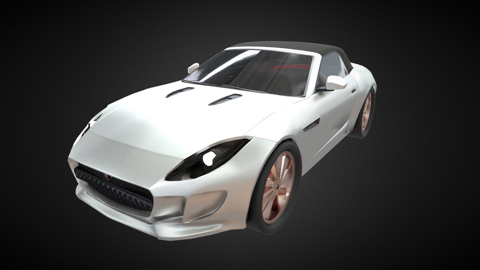 Jaguar F-Type - 3D model by flysky12 [12a06ec] - Sketchfab