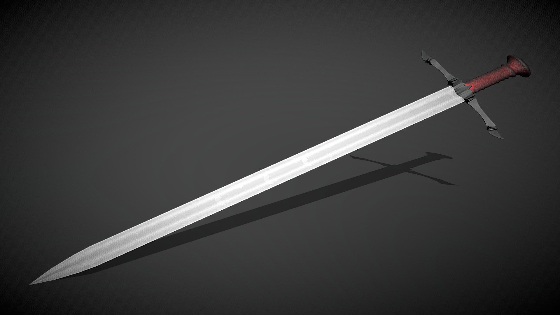 Demon Long Sword - 3D model by LachlanBreninger [12a09df] - Sketchfab