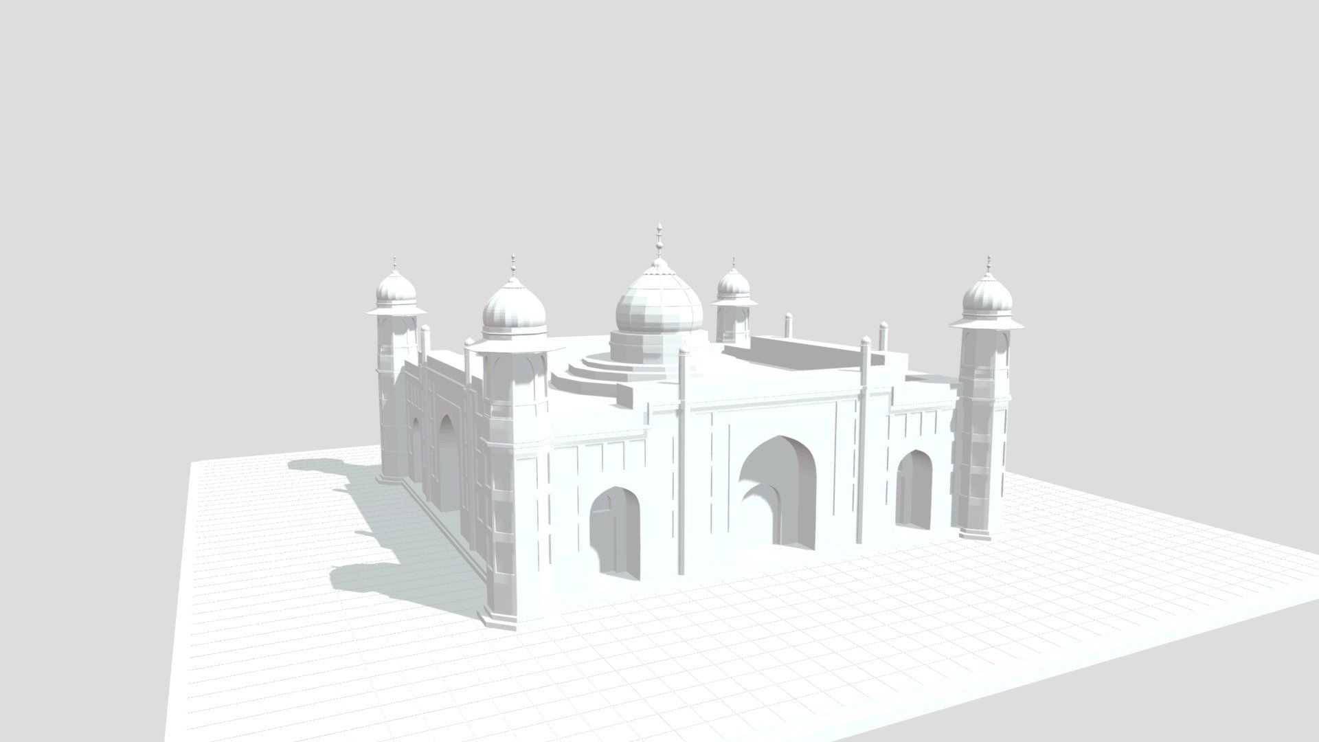 Lalbagh Fort, Old Dhaka, Bangladesh - 3D model by tori creative studio ...
