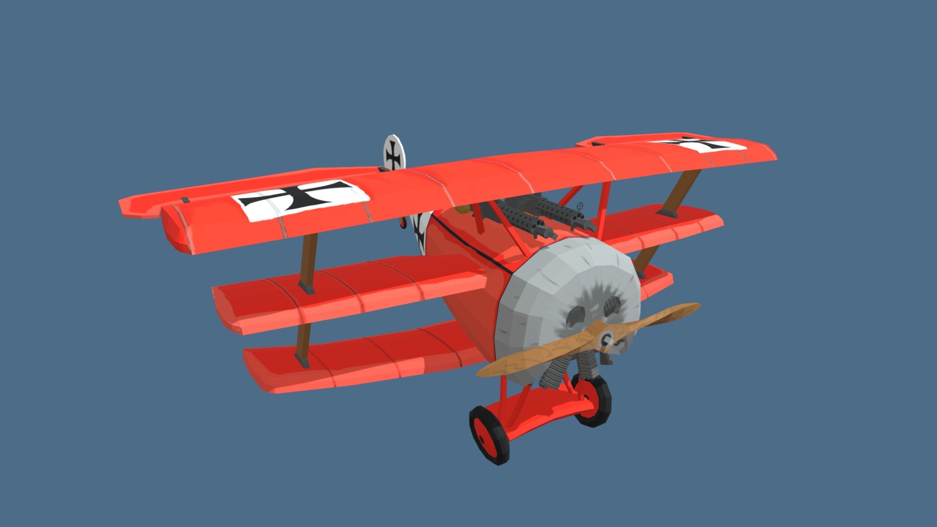 Airplane Fokker DR1 - 3D model by PexeDev [12a1f18] - Sketchfab