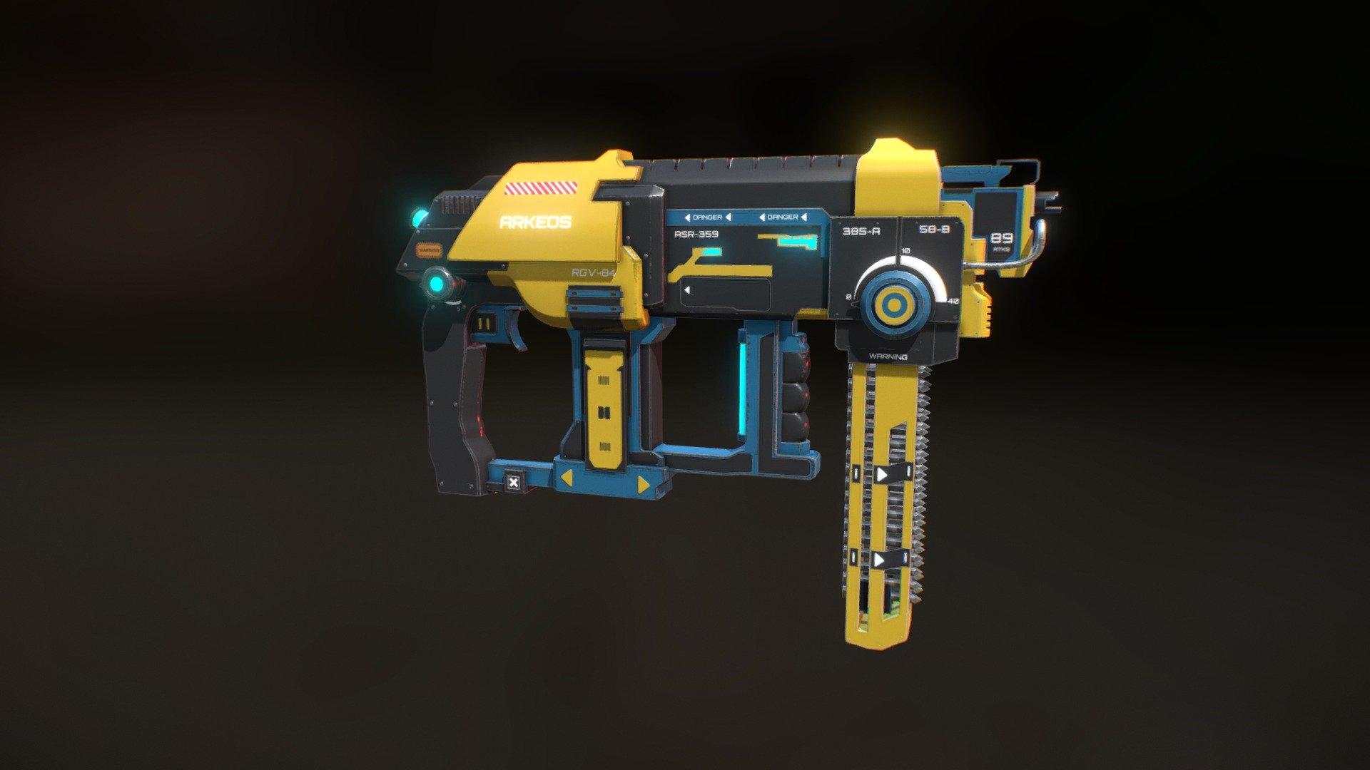 Sci-fi Gun - 3D model by Julien Lessire (@julienlessire) [12a3440 ...