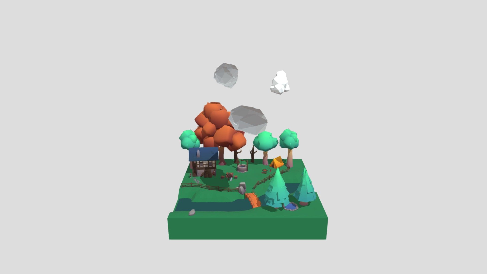 low-poly adventure 3d model - 3D model by shadesigner [12a3498] - Sketchfab