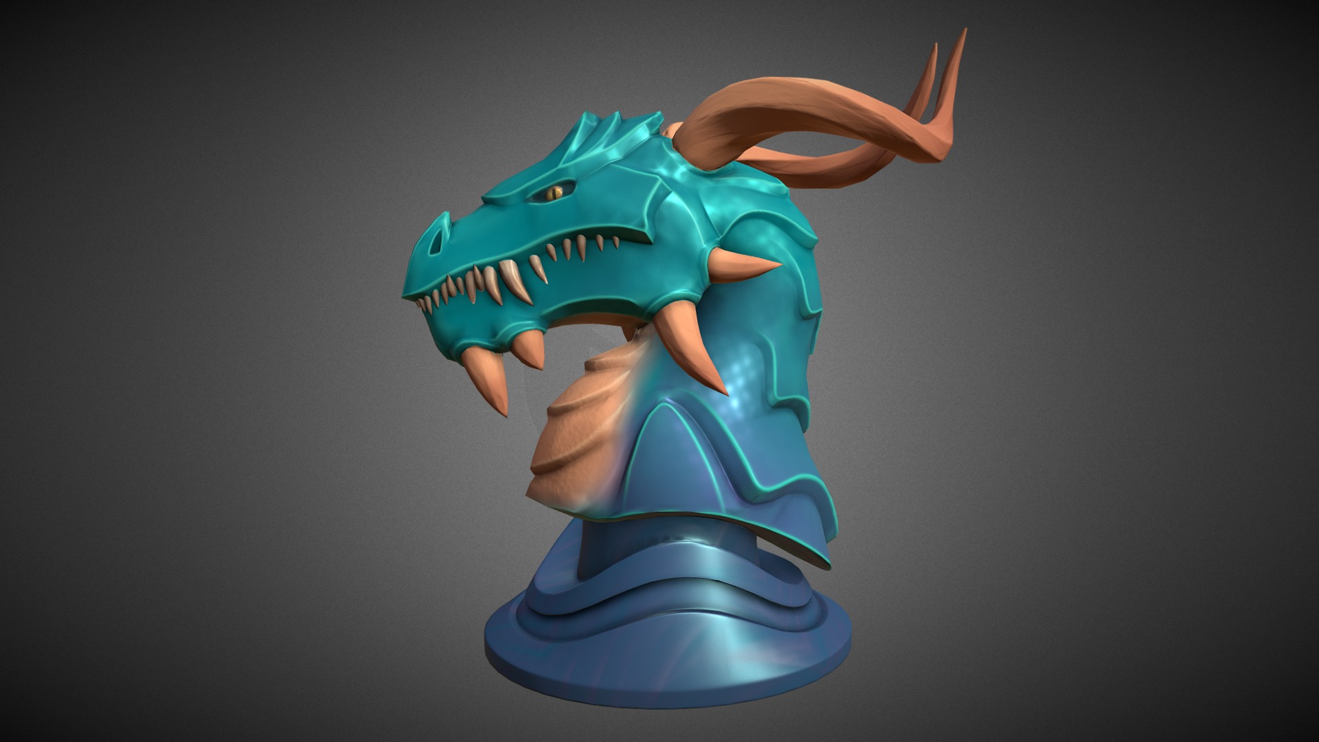 Dragon head - 3D model by markskovrup [12a34f6] - Sketchfab
