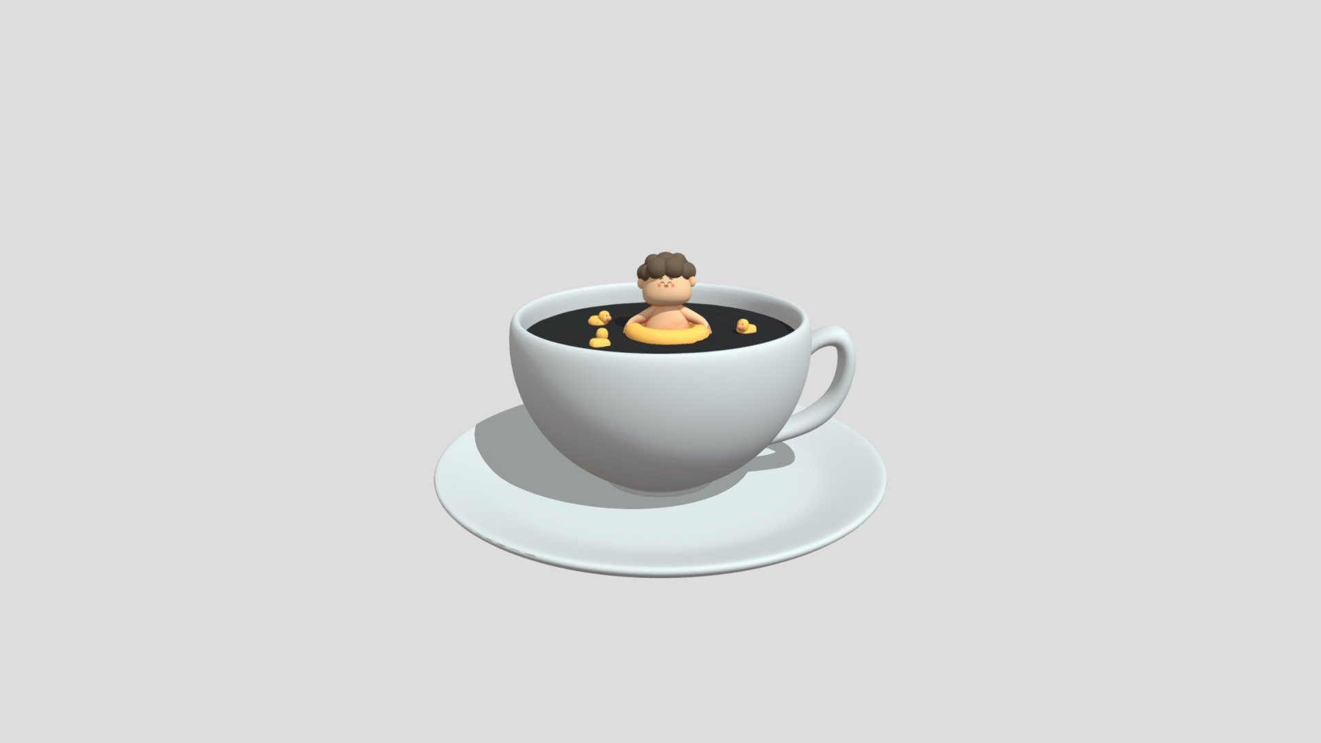 HOW TO ENJOY HOT COFFEE - Download Free 3D model by adumu [12a4155 ...