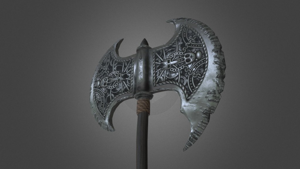 Double Head Axe - Download Free 3D model by Figaro [12a5a57] - Sketchfab