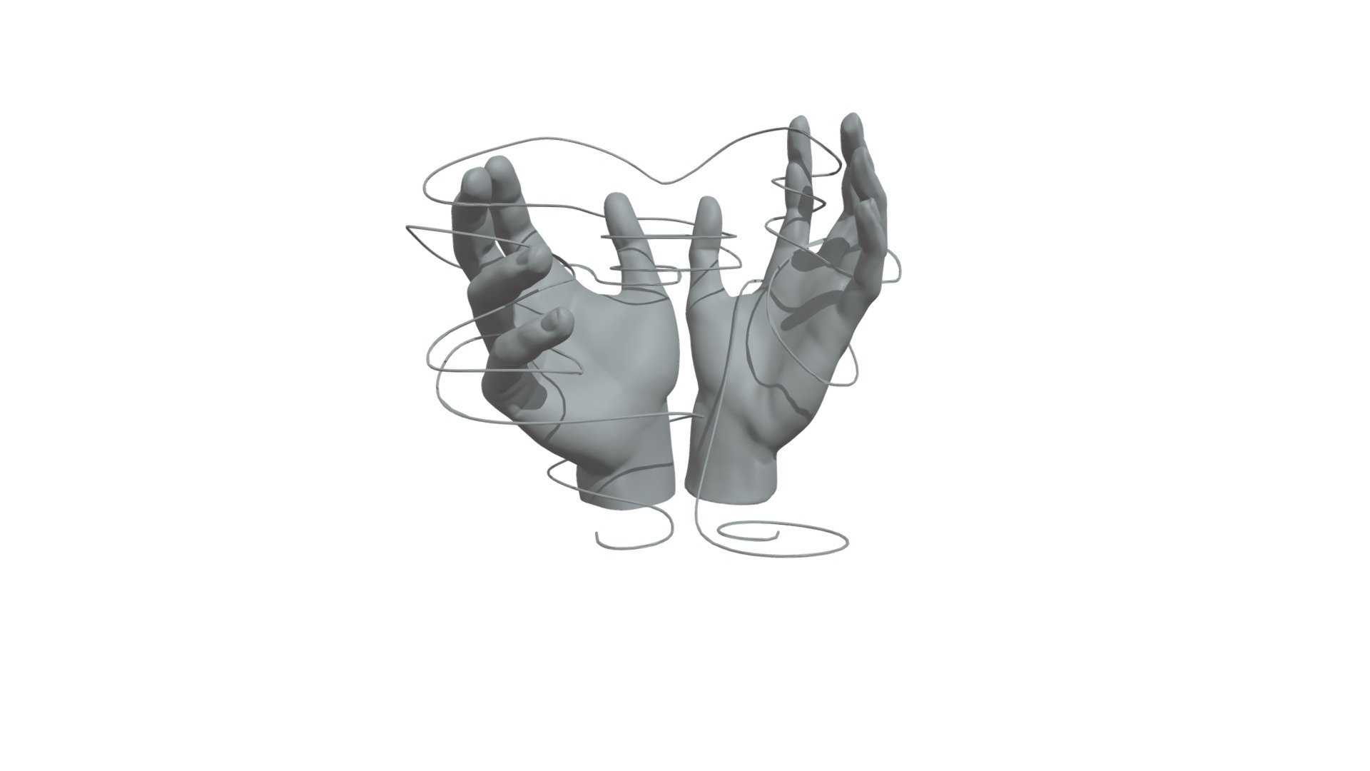 Lovers hand - Buy Royalty Free 3D model by Anima artist's pieces ...