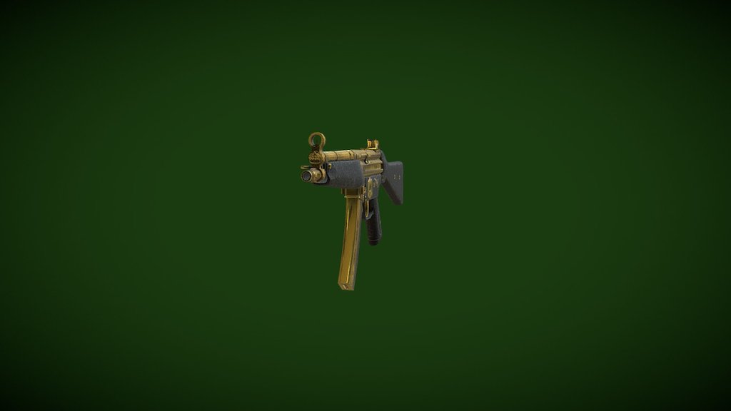Leader's Gun - Golden Mp5 - 3D model by limbo_ly [12a897a] - Sketchfab