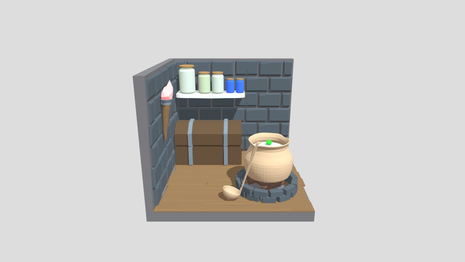 Witch Cabin - 3D model by enes29378 [12a905a] - Sketchfab
