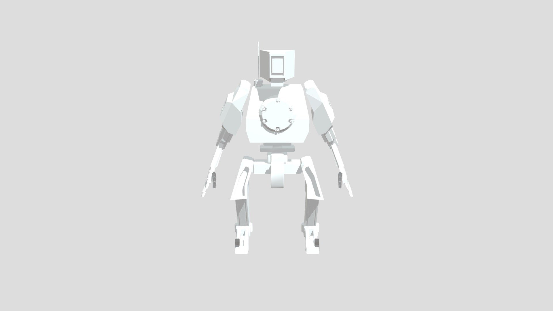 small robot simple - 3D model by yesoprof [12ab83a] - Sketchfab