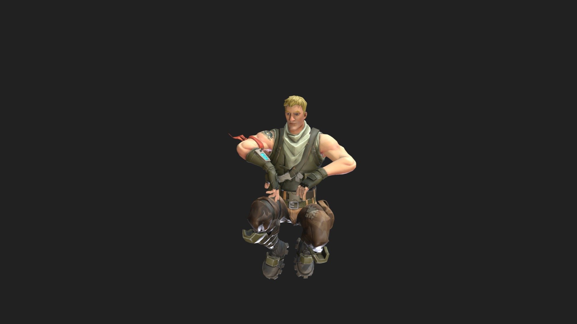 Fortnite - Squat Kick Emote - 3D model by Skin-Tracker (@stairwave ...