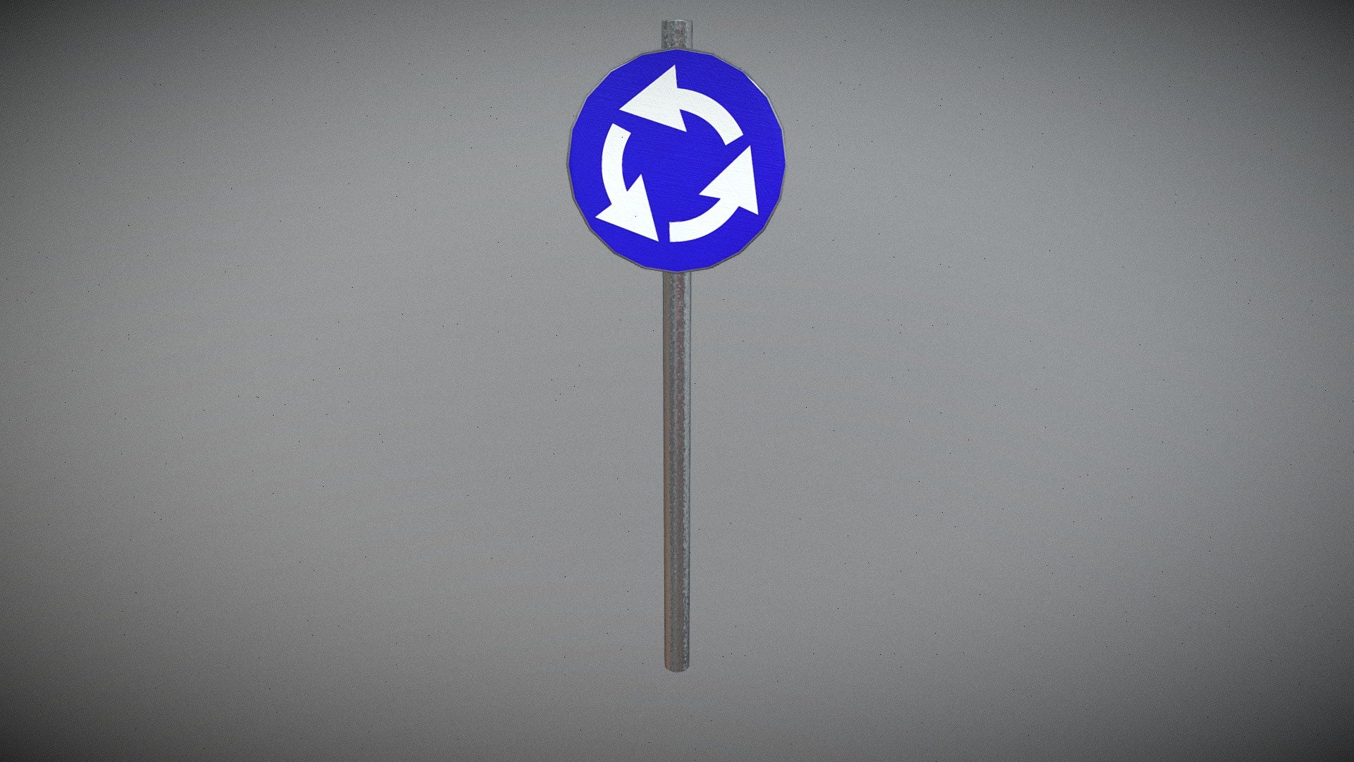 Roundabout traffic sign - Download Free 3D model by Dudzy [12ac59f ...