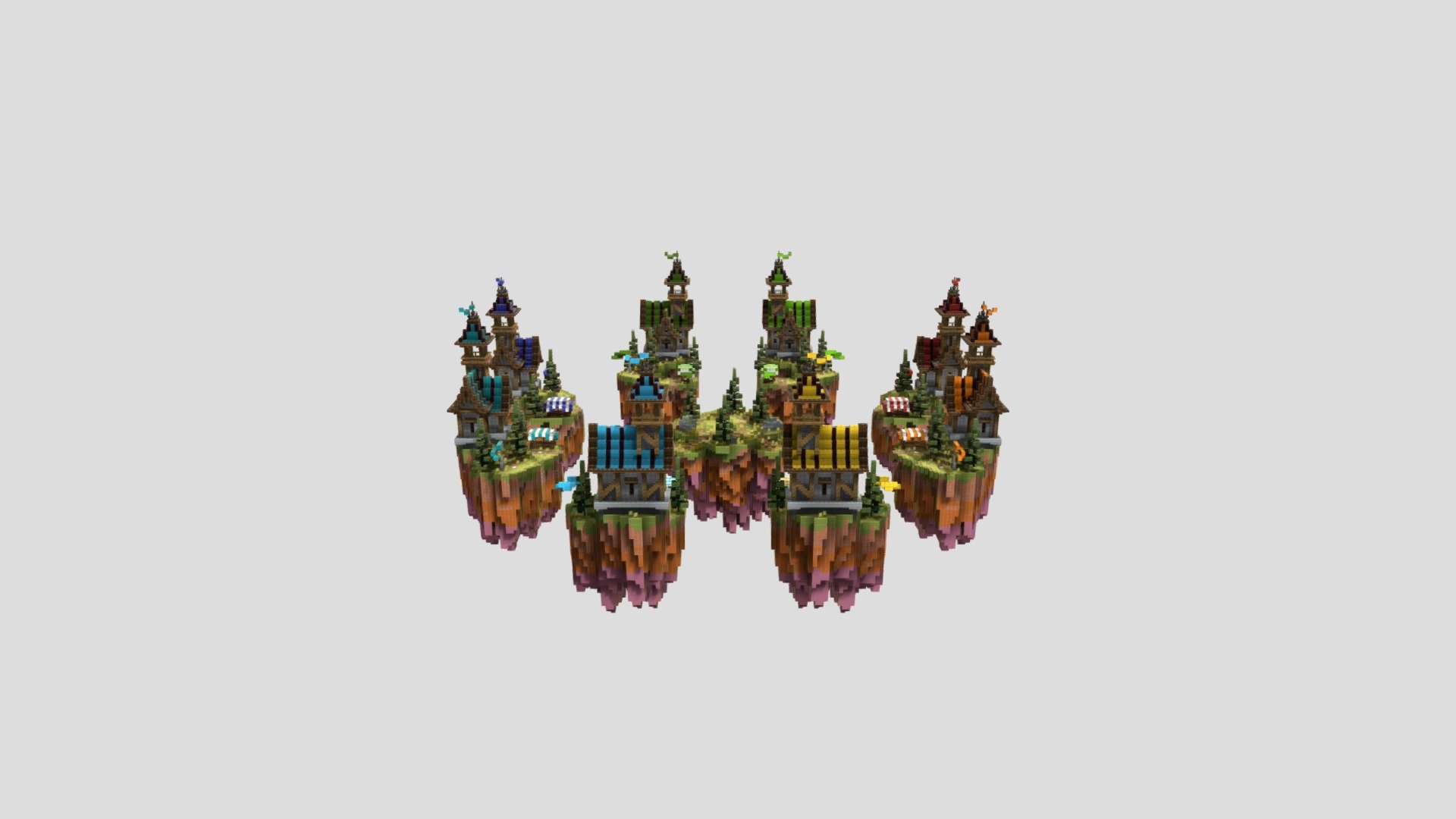 PixelMine | 4 Great Bedwars Maps 4 - 3D model by Pixel Mine (@pixelminestudio) [12ae84e] - Sketchfab