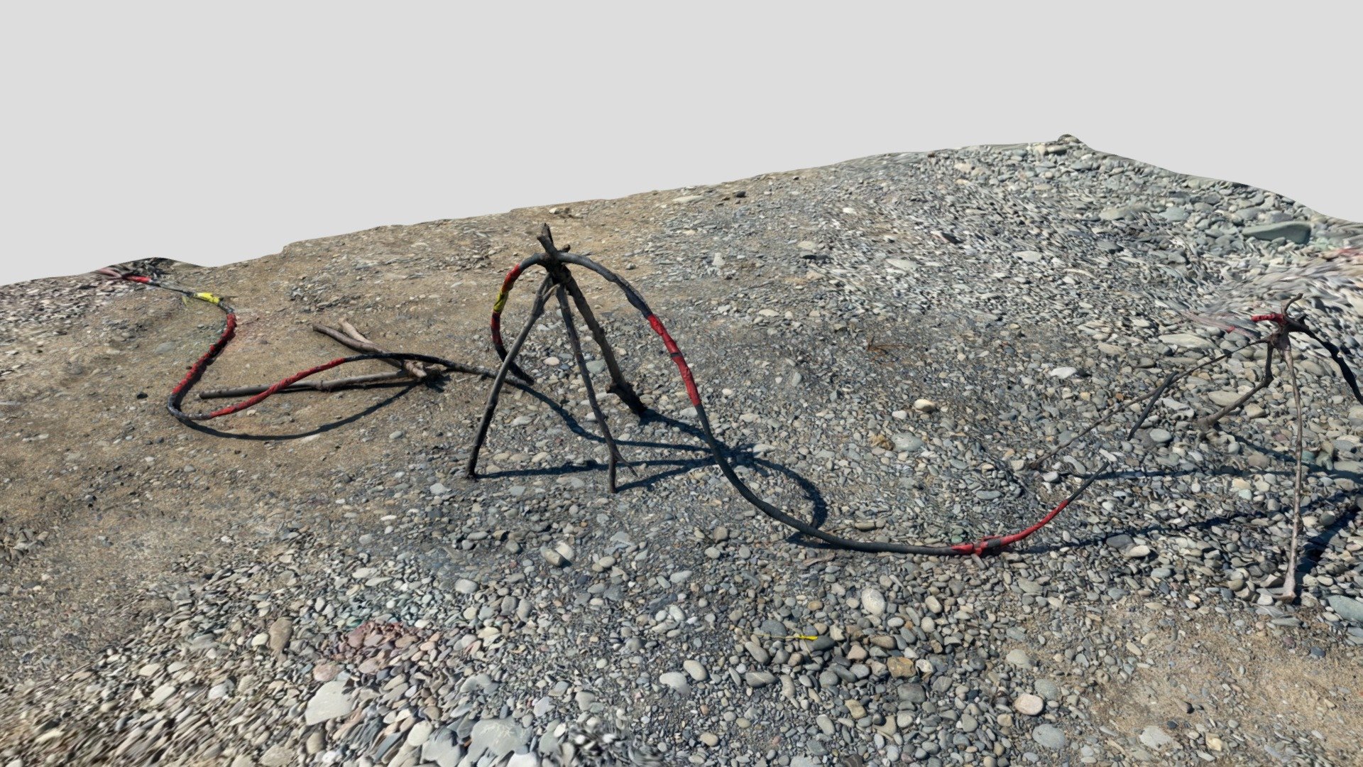 Cable on rocks - Download Free 3D model by thuberchs [12afe2d] - Sketchfab