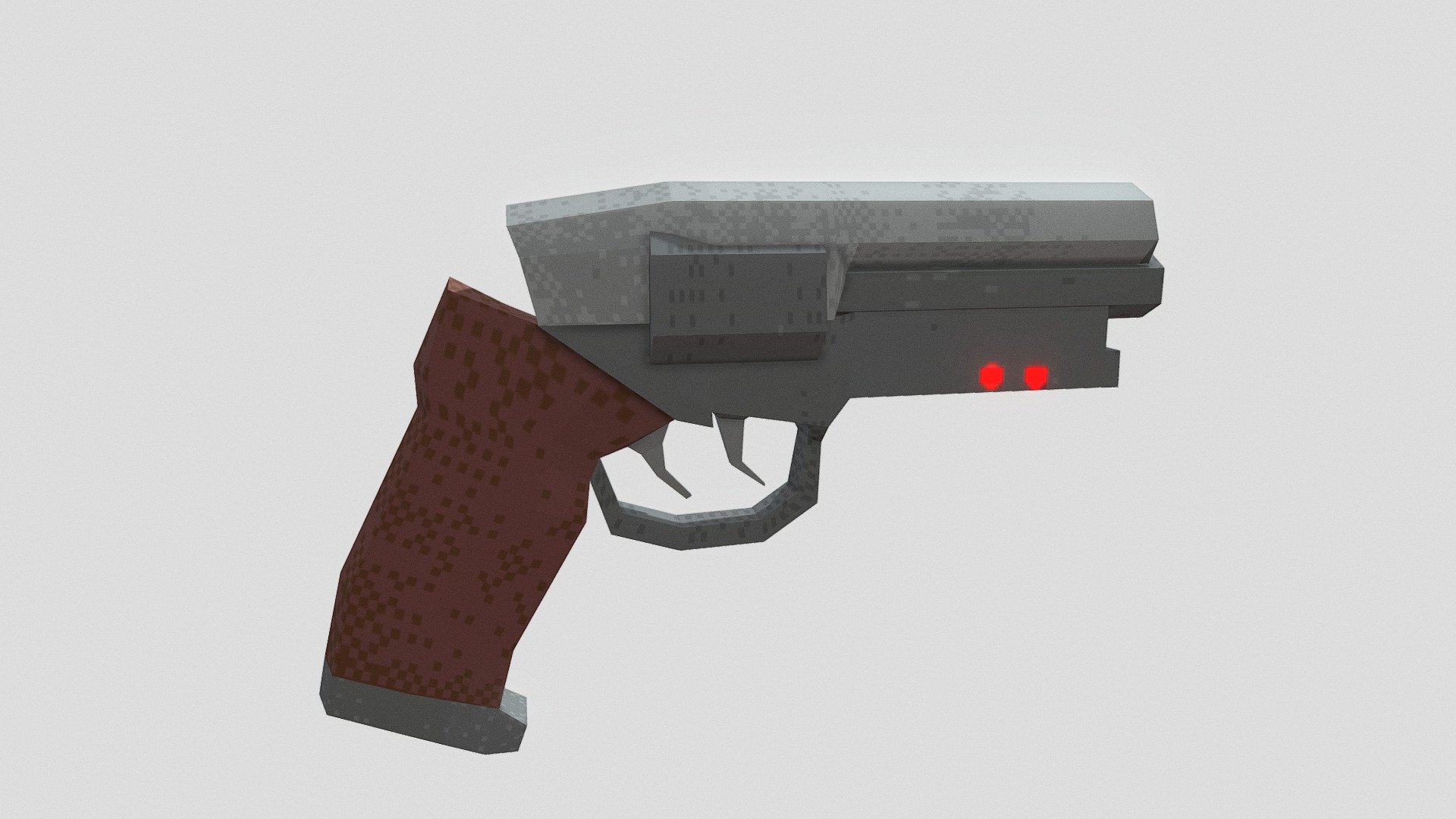 Deckard Pistol - Ps1 - LowPoly - 3D model by LaelM [12b11f6] - Sketchfab