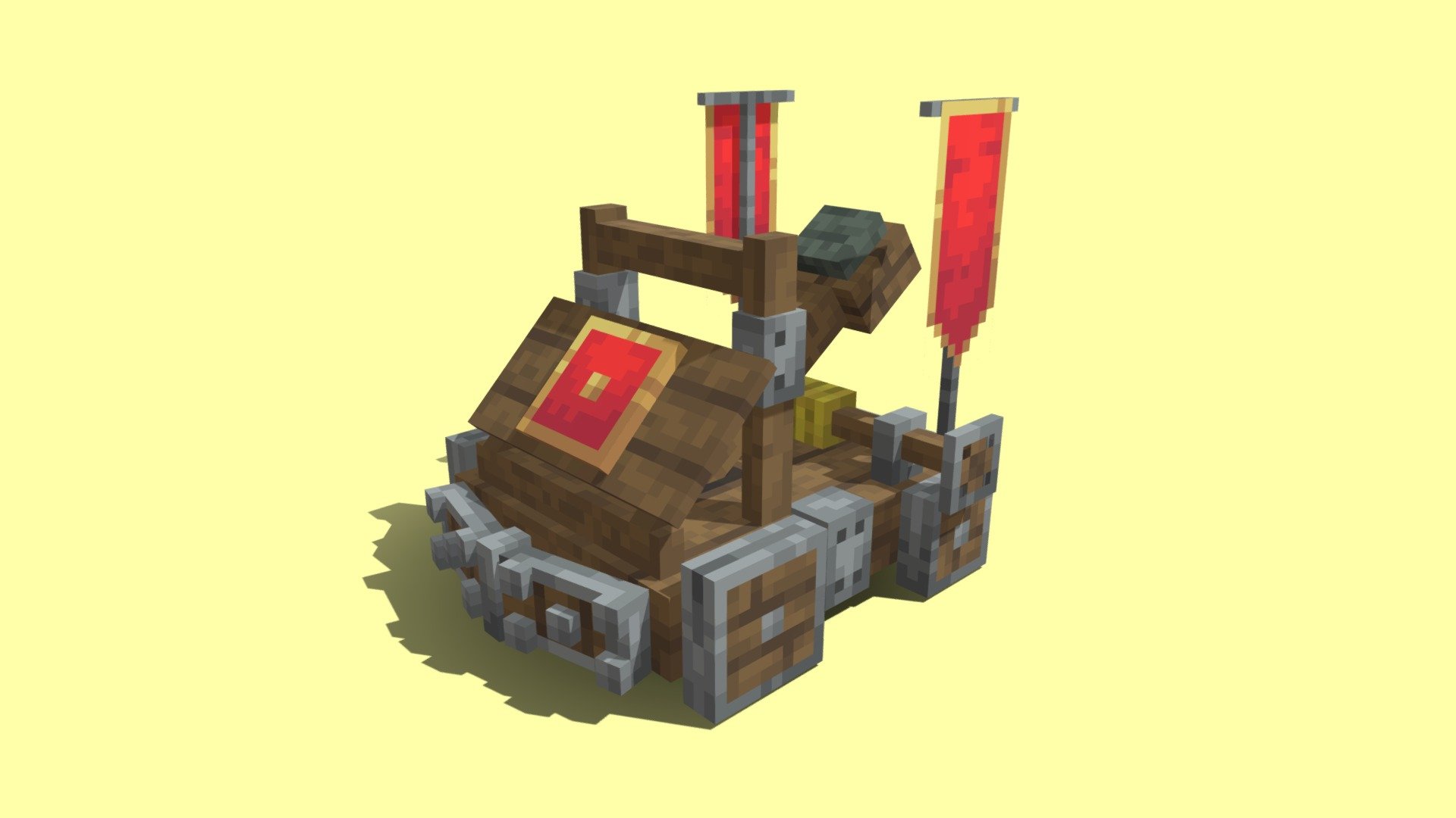 Catapult | Minecraft - 3D model by Arkharov (@arkharovz) [12b1f3c ...