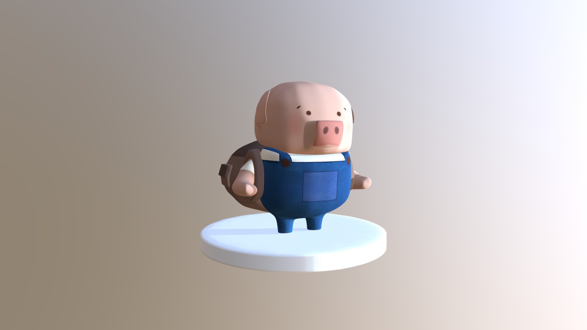 Pig from The Dam Keeper - 3D model by noabofill [12b385c] - Sketchfab