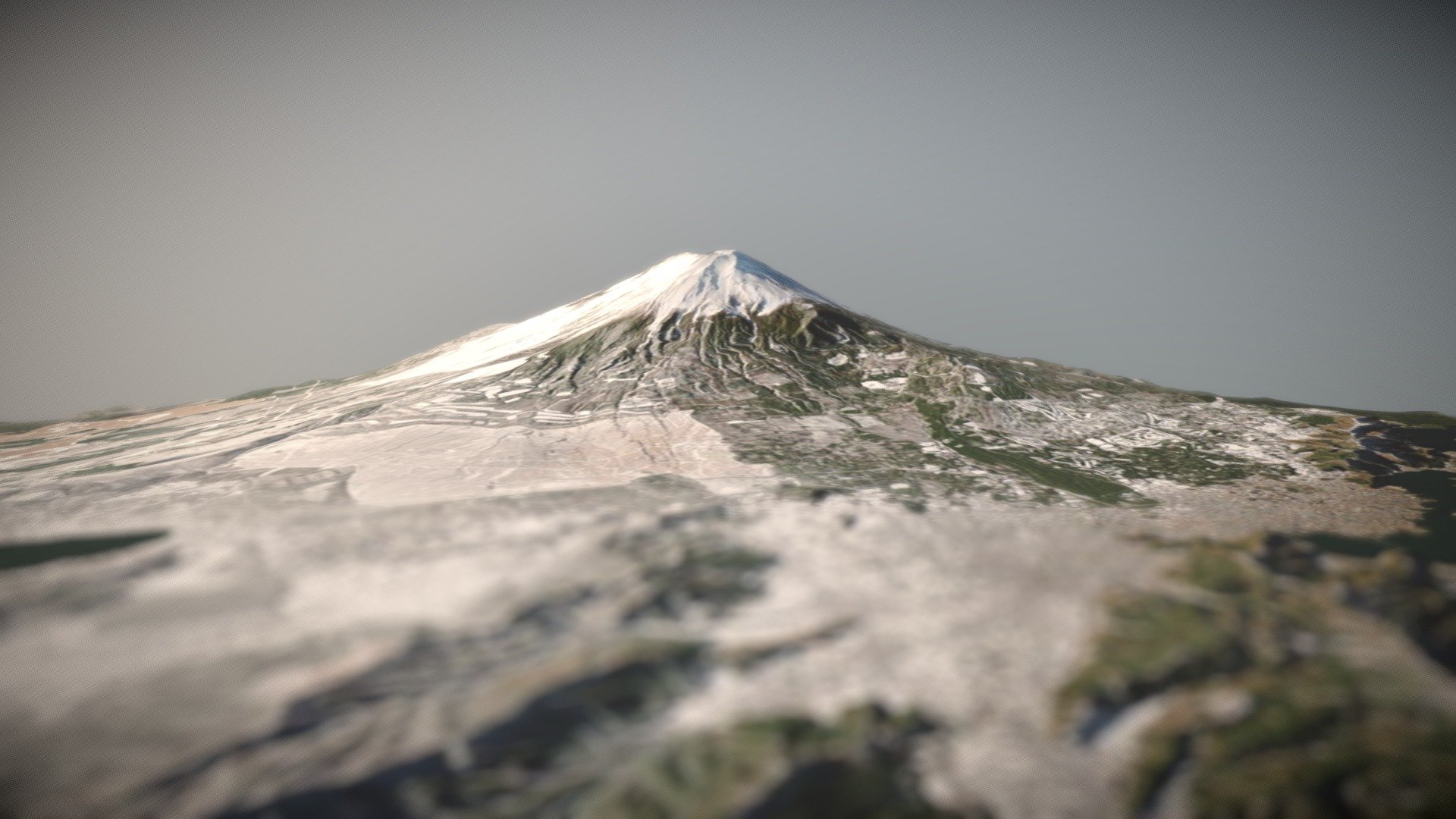 Mount Fuji - Download Free 3D model by bimadwiananto [12b6571] - Sketchfab