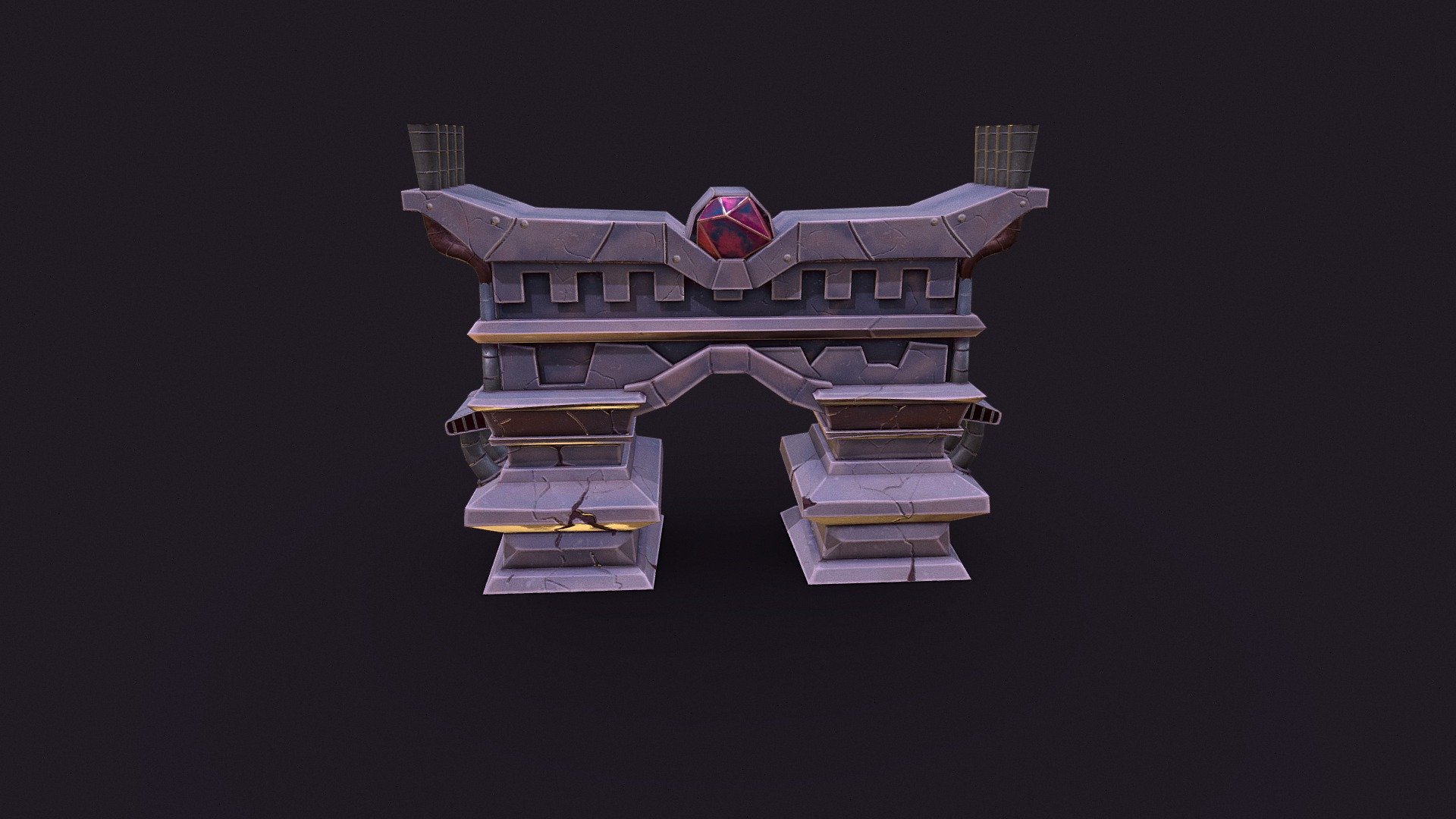 Steampunk Gate - 3D model by Nieran [12b79be] - Sketchfab