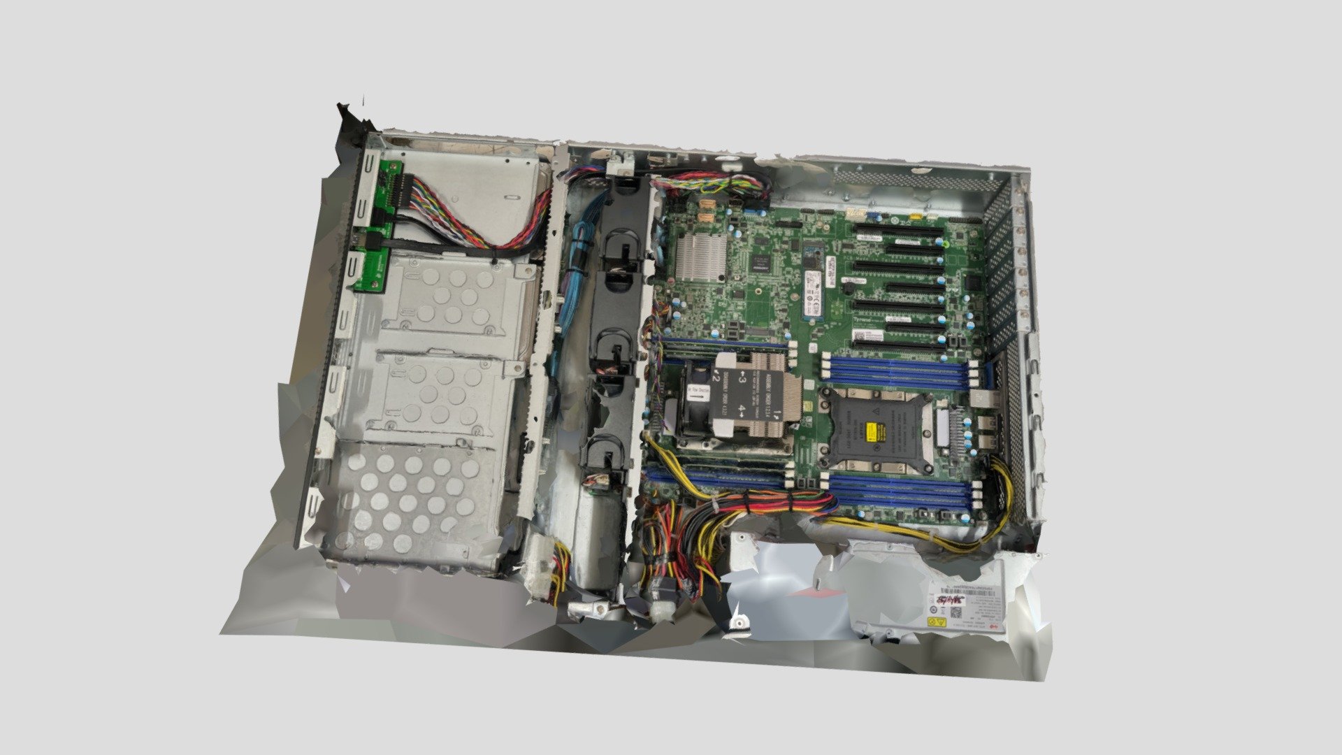 Inside of a 2U server - Download Free 3D model by shreyasethi47 ...