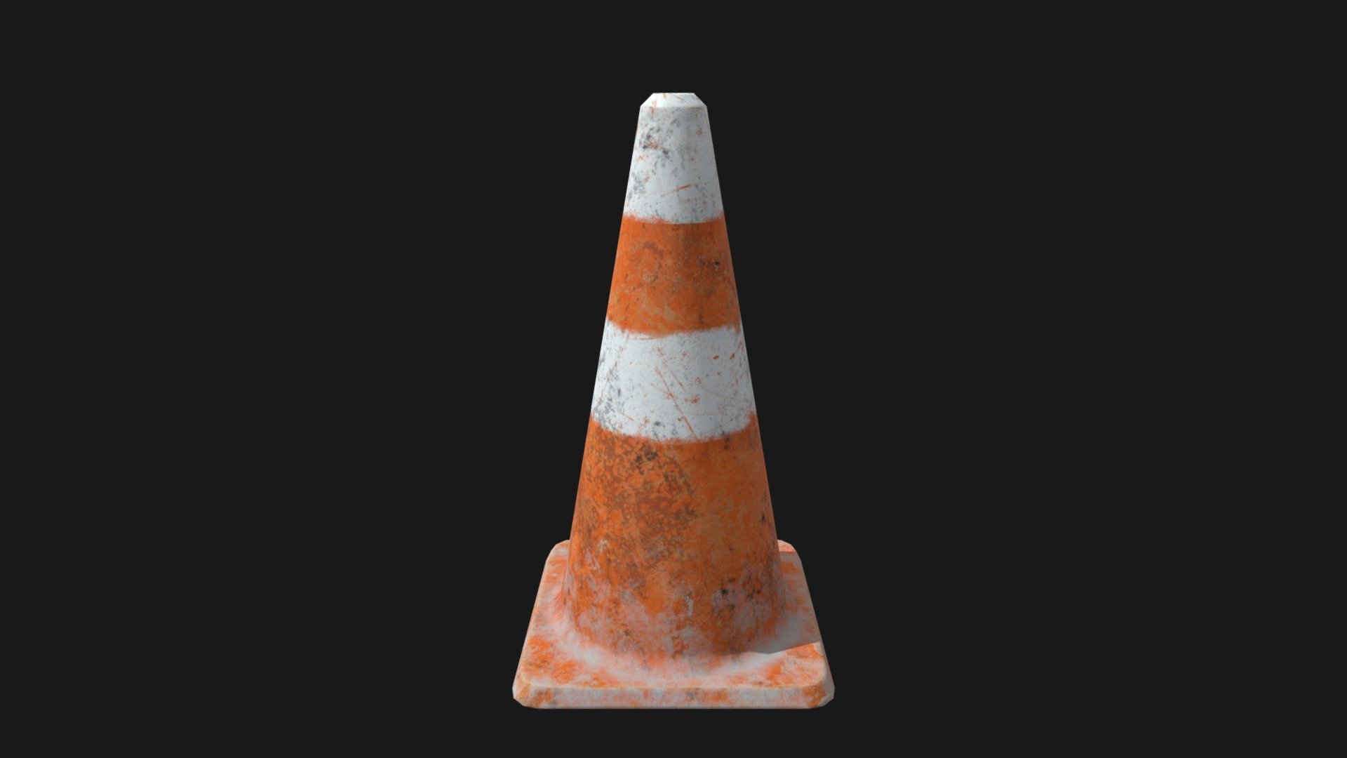 Construction cone - 3D model by Spr1ng__ [12bcca0] - Sketchfab