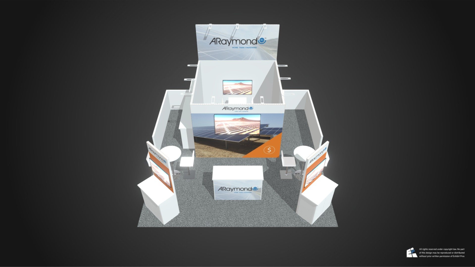 Araymond Energies 20x20 RE+ 2025 - 3D model by EP (@ExhibitP) [12bf2a9 ...