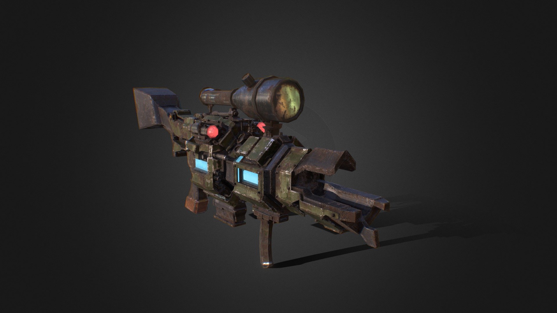gun 槍 - 3D model by tyutyuyui12356 [12bfa90] - Sketchfab