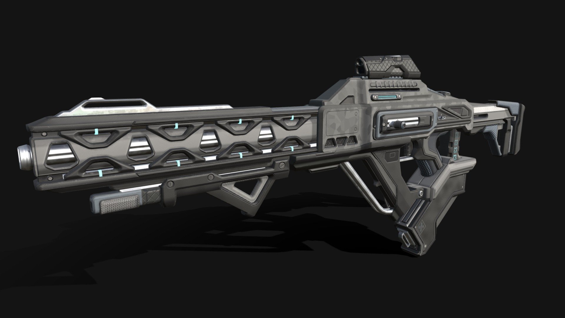 Sci-Fi Assault Rifle - Buy Royalty Free 3D model by Clockwork Creations ...