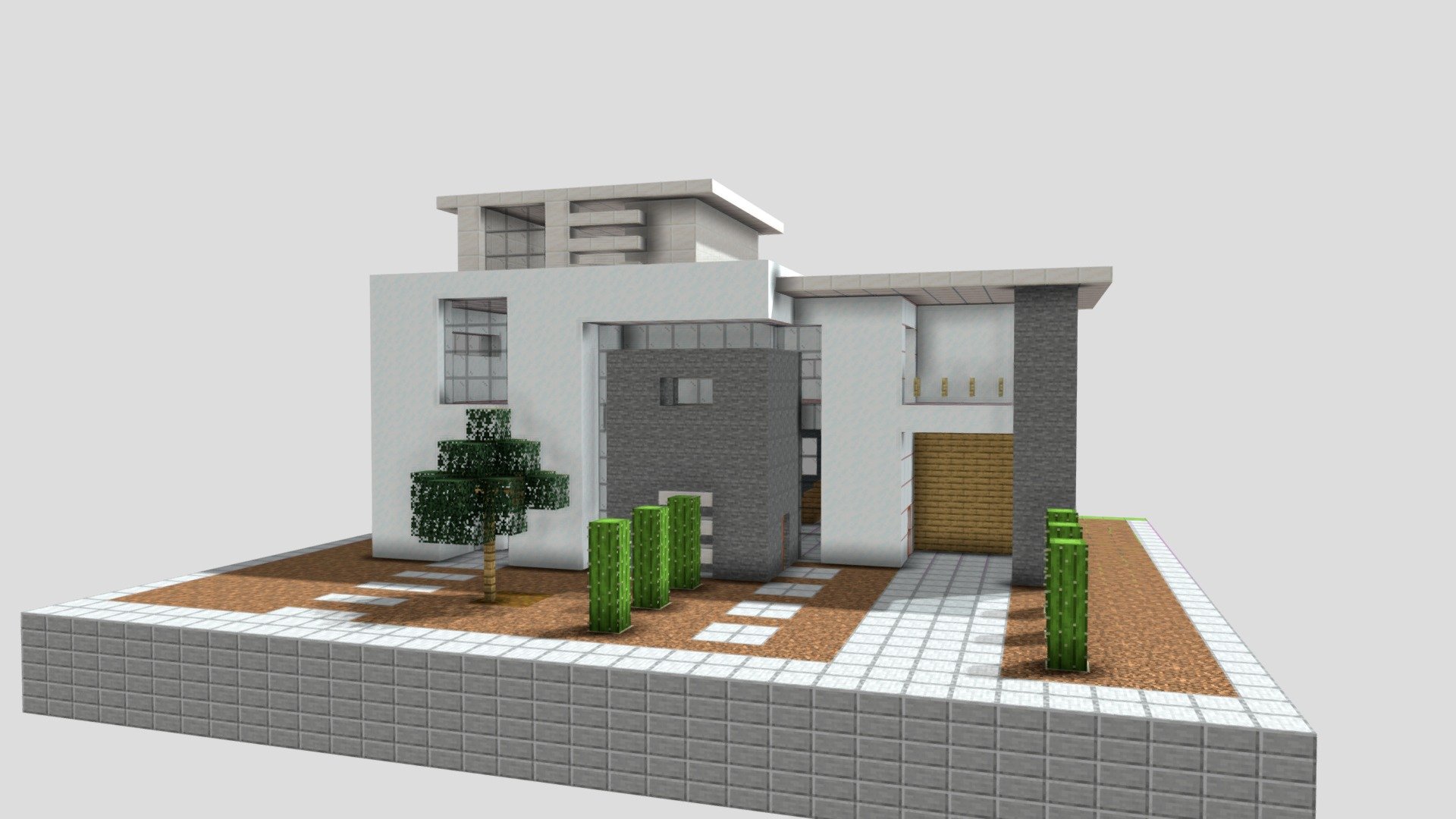 Minecraft Modern House - Download Free 3D model by jar (@jar9th ...
