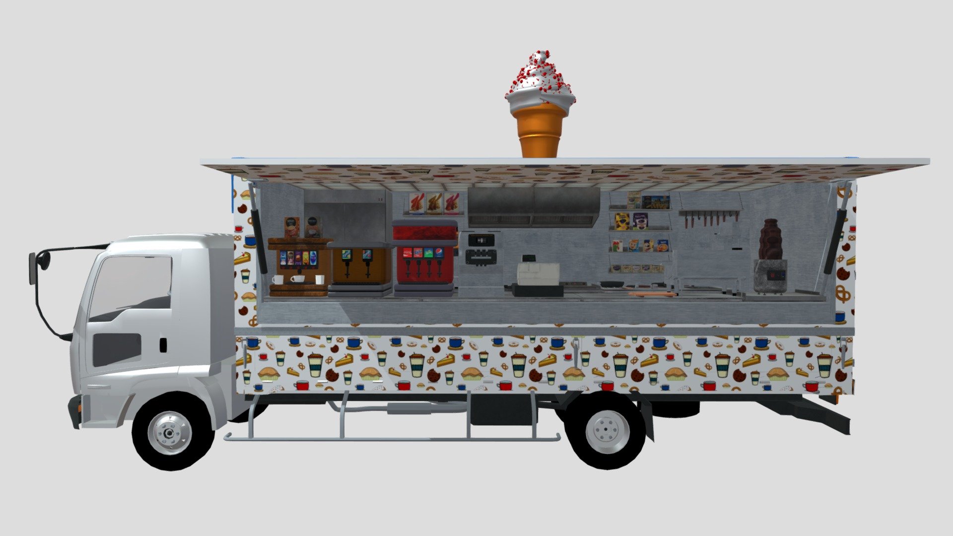 Burger Van WIP (v0.3) - Download Free 3D model by LordSamueliSolo ...